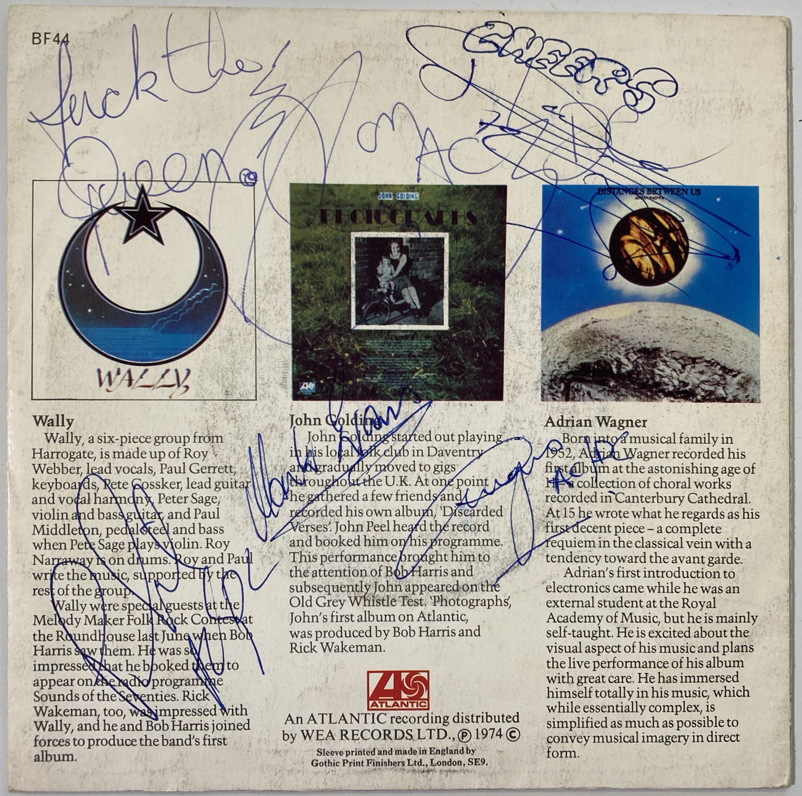 Lot 186 - AC/DC - SIGNED 7" INC BON SCOTT.