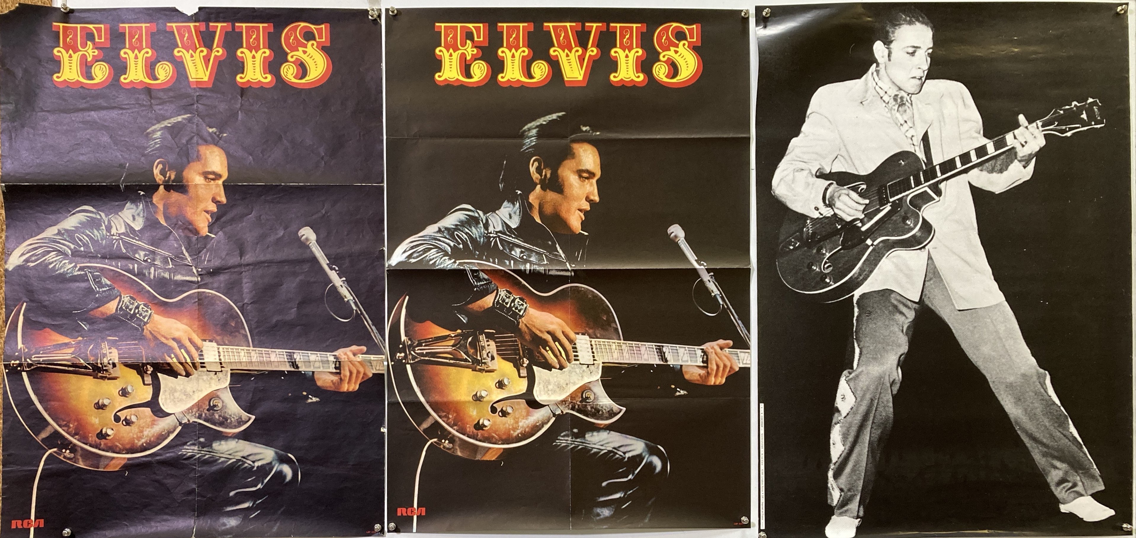 Lot 95 - ELVIS POSTERS INC ORIGINAL BELGIAN ISSUED
