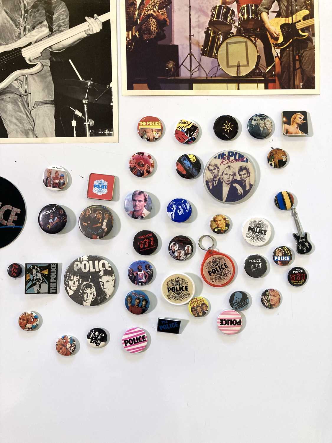 Lot 62 THE POLICE PROGRAMMES BADGES ETC lot-62-the-police-programmes-badges-etc