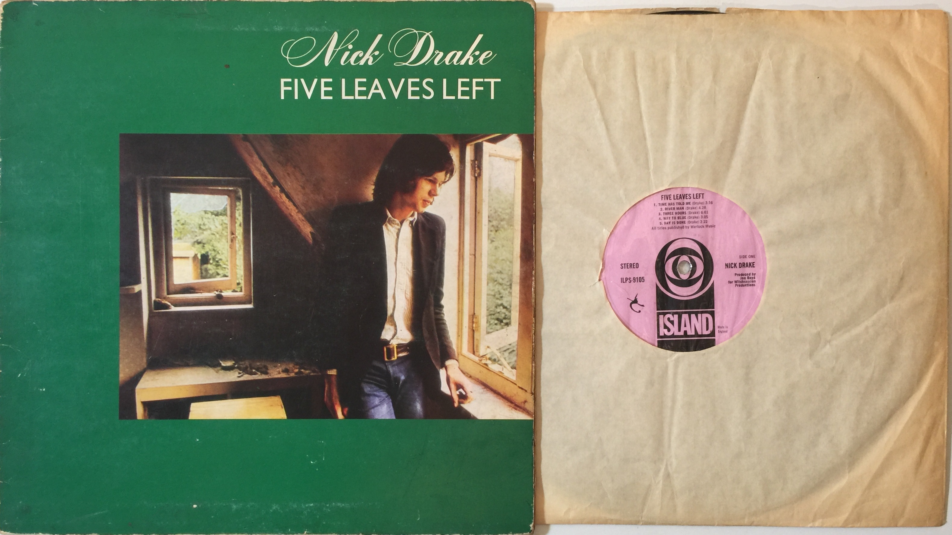 Lot 905 - NICK DRAKE - FIVE LEAVES LEFT LP (ORIGINAL