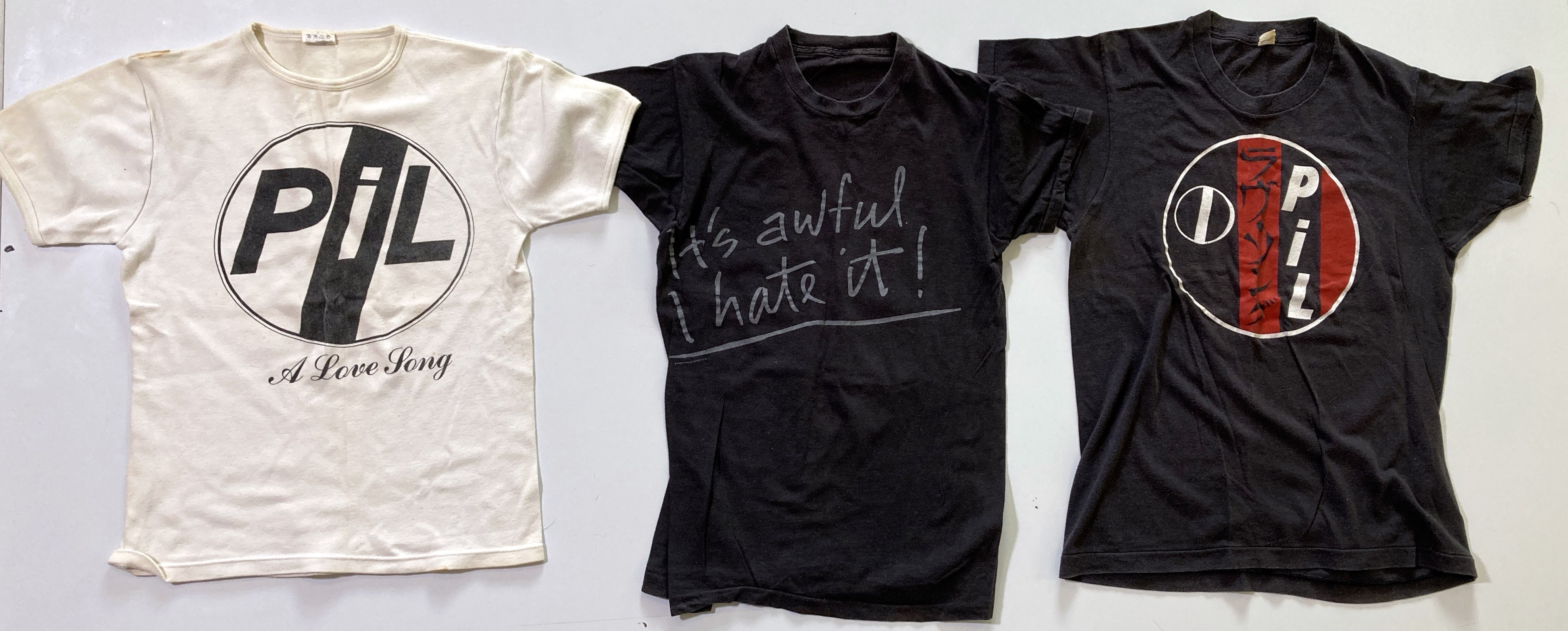 Lot 336 - ORIGINAL C 1980S PIL T-SHIRTS.