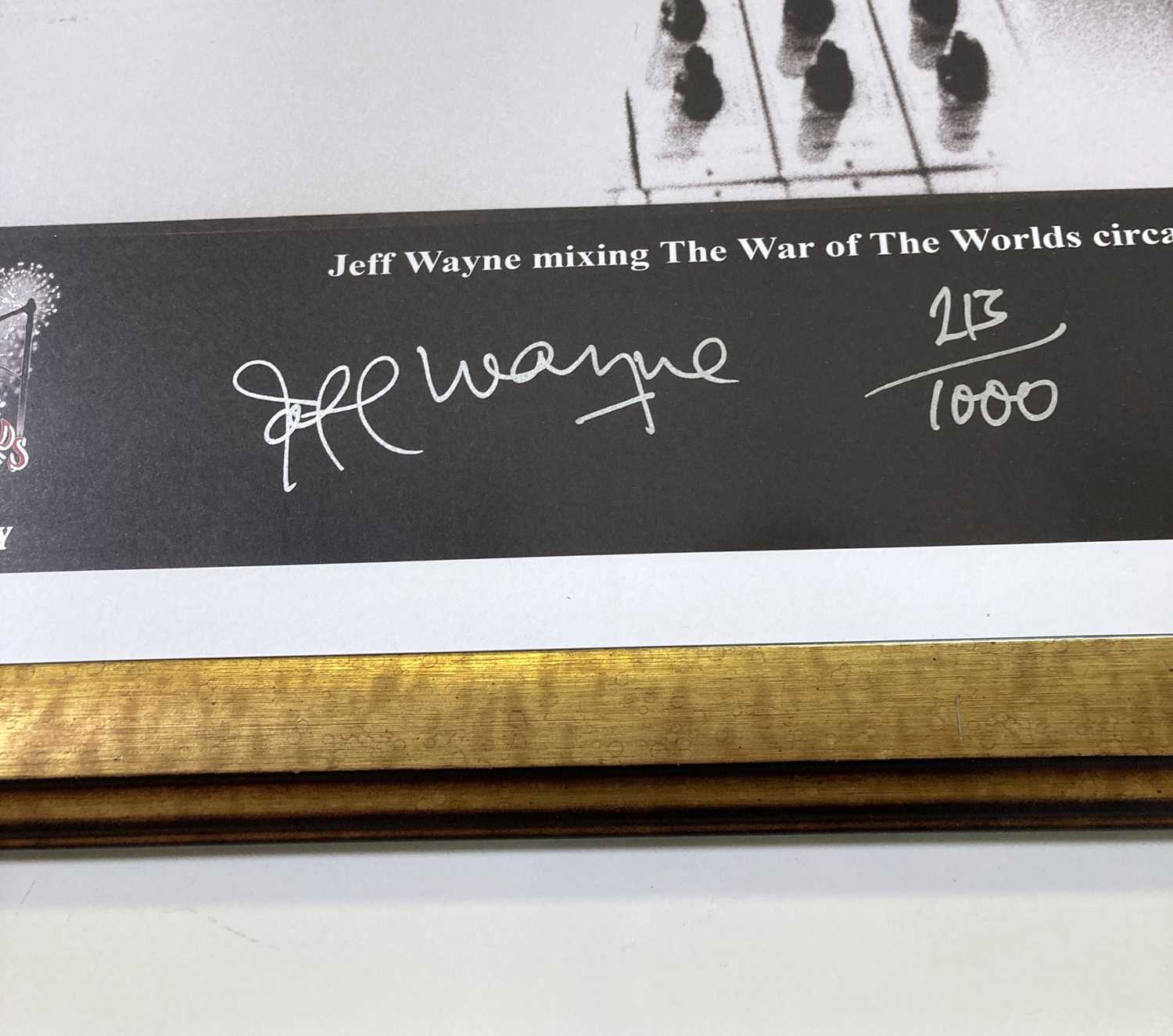 Lot 201 - JEFF WAYNE WAR OF THE WORLDS SIGNED PRINTS.