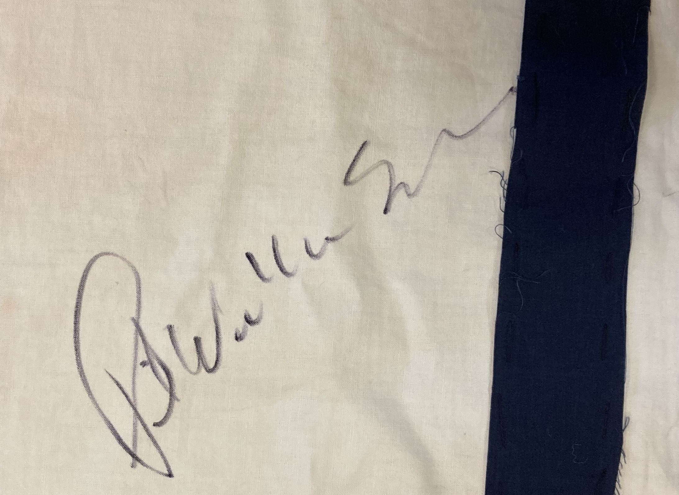 Lot 316 - A-HA SIGNED FAN MADE BANNER