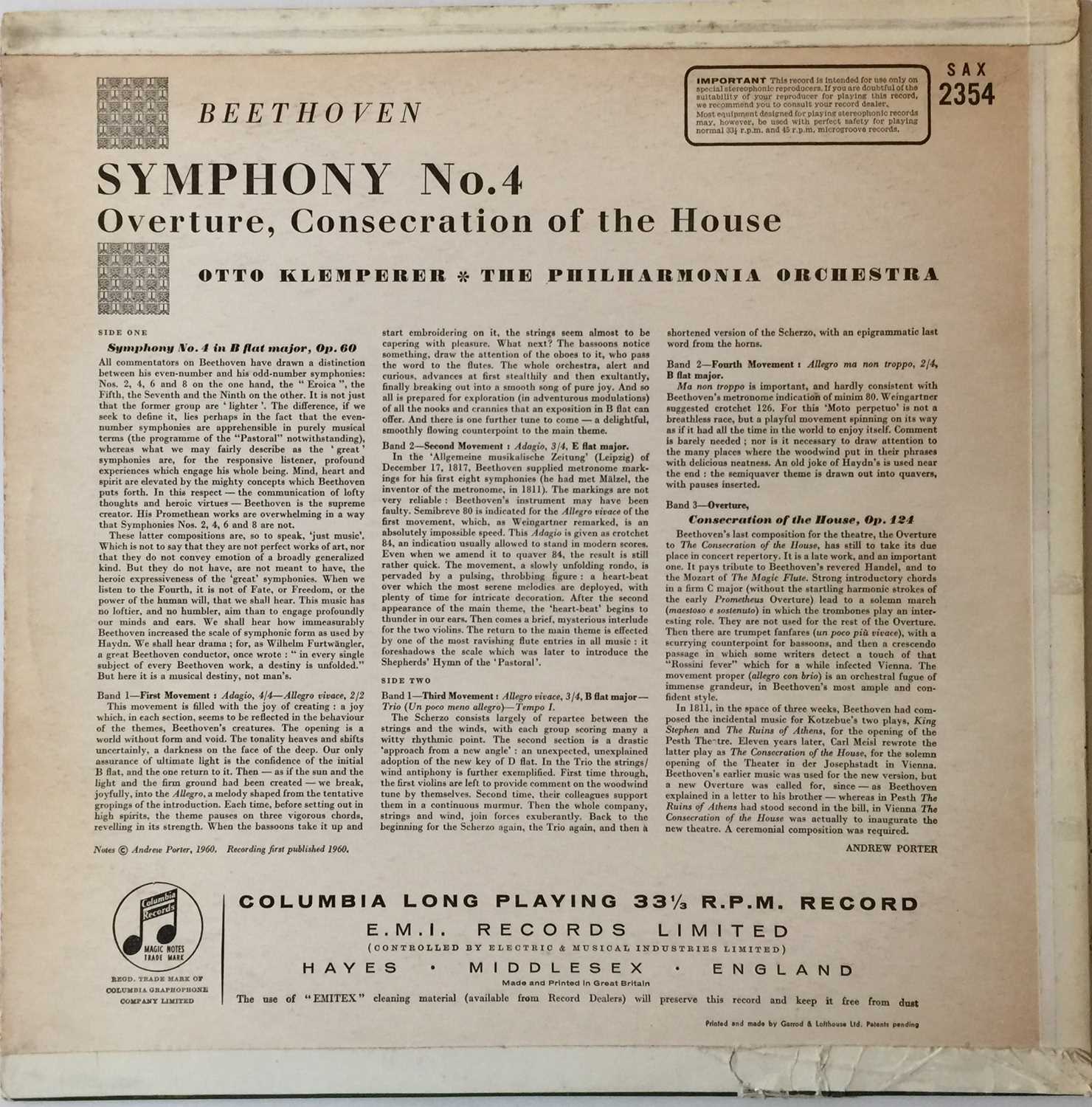 Lot 881 - CLASSICAL - LPs (WITH OTTO KLEMPERER