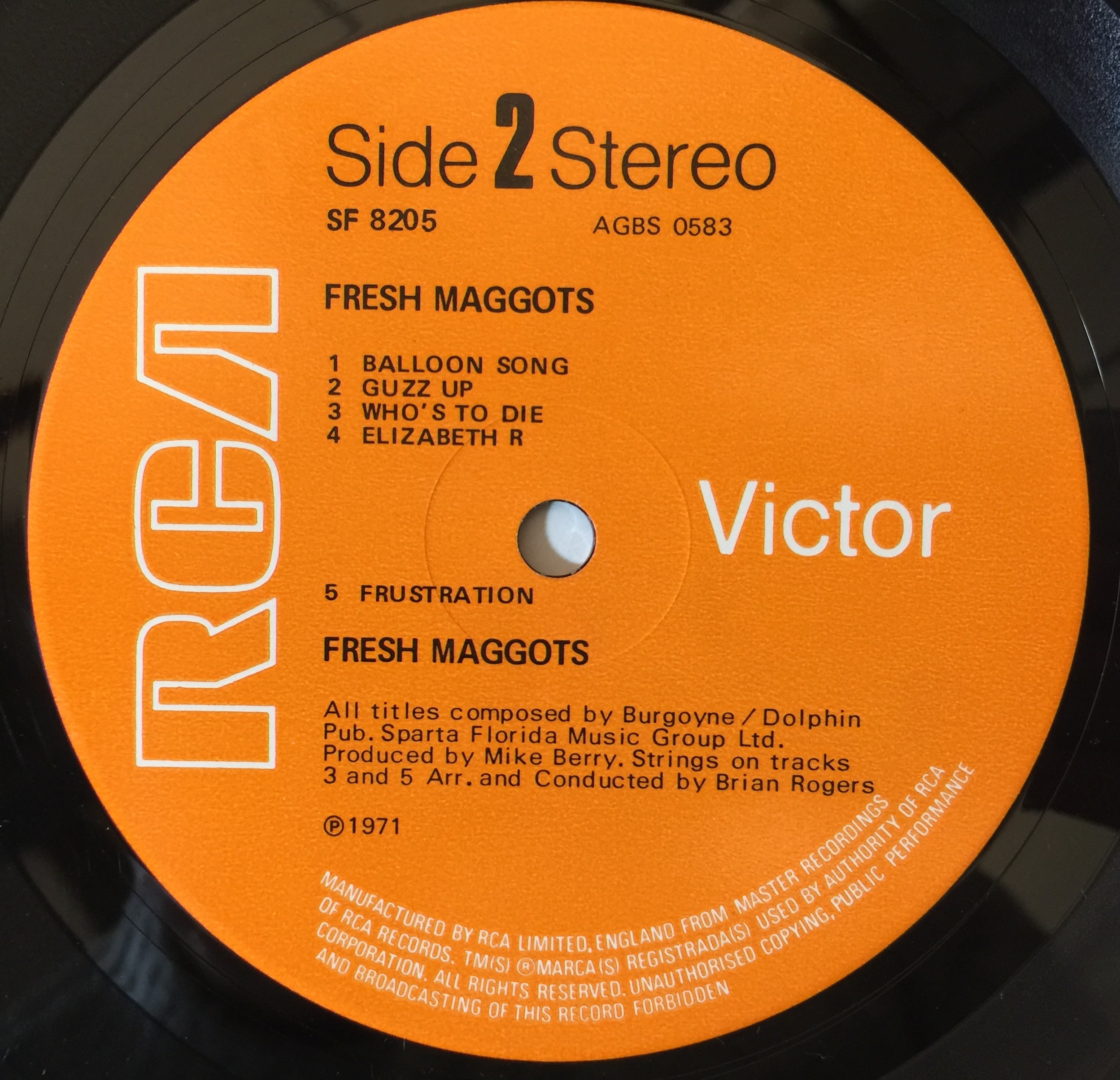 Lot 933 - FRESH MAGGOTS - S/T LP (UK STEREO ORIGINAL