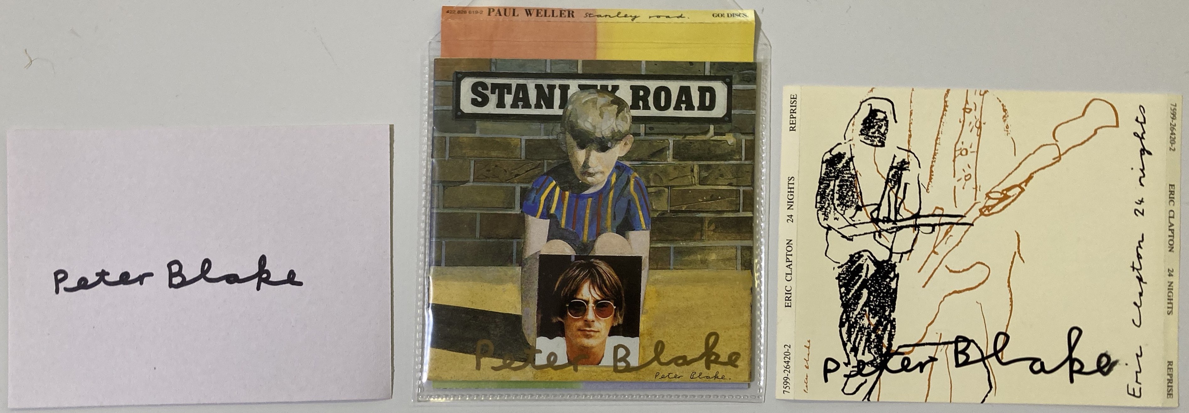 Lot 215 - PETER BLAKE SIGNED ITEMS.