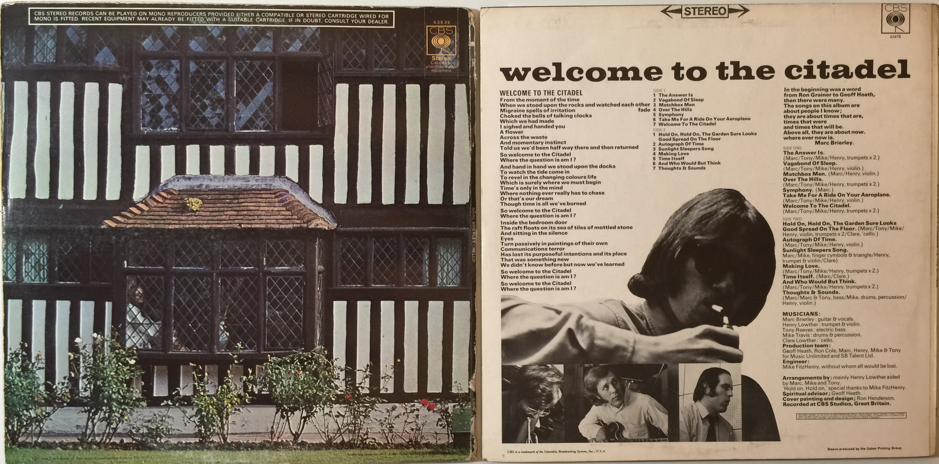 Lot 975 - MARC BRIERLEY - STUDIO LP RARITIES