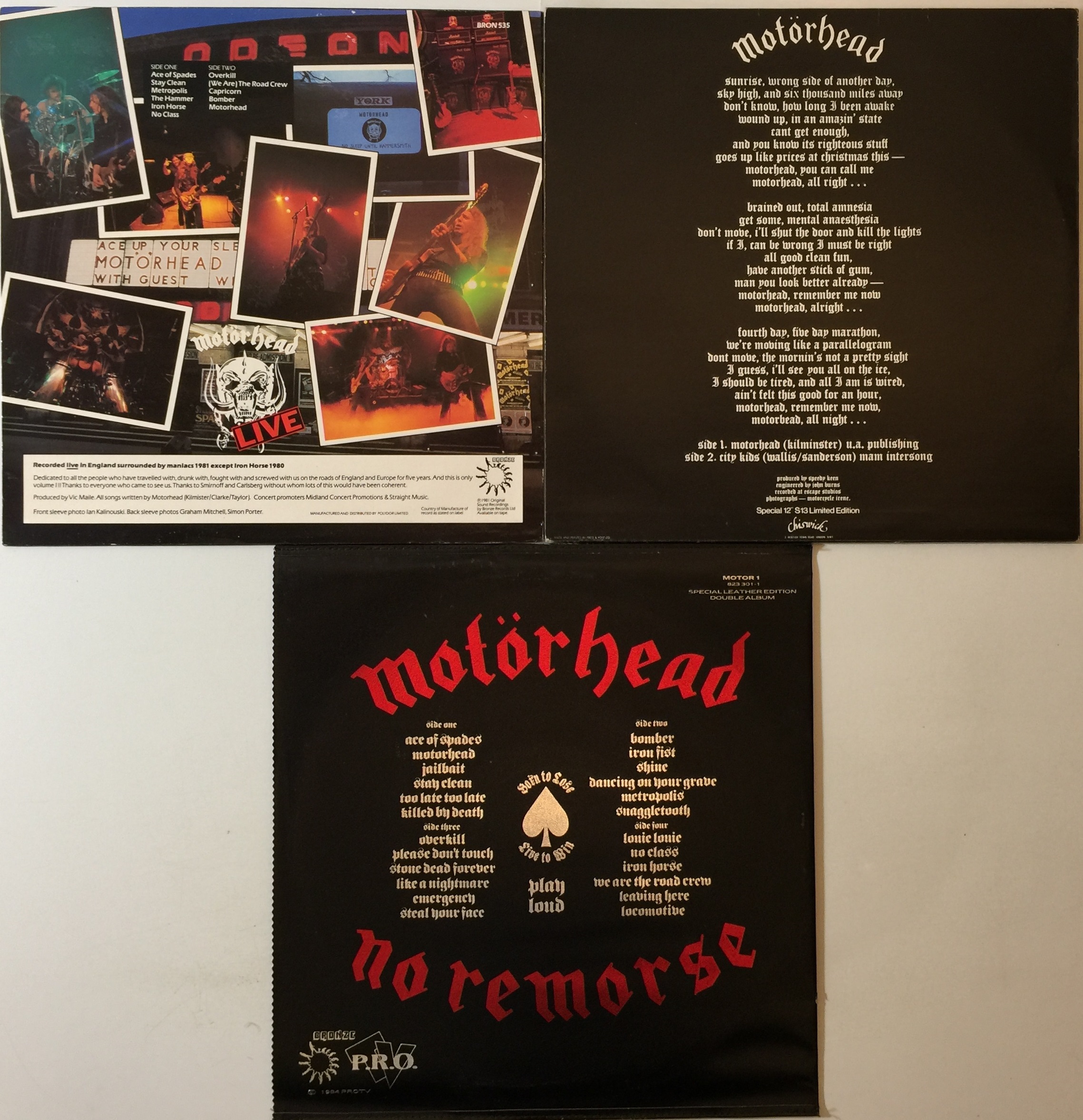Lot 990 - MOTORHEAD - LP RARITIES