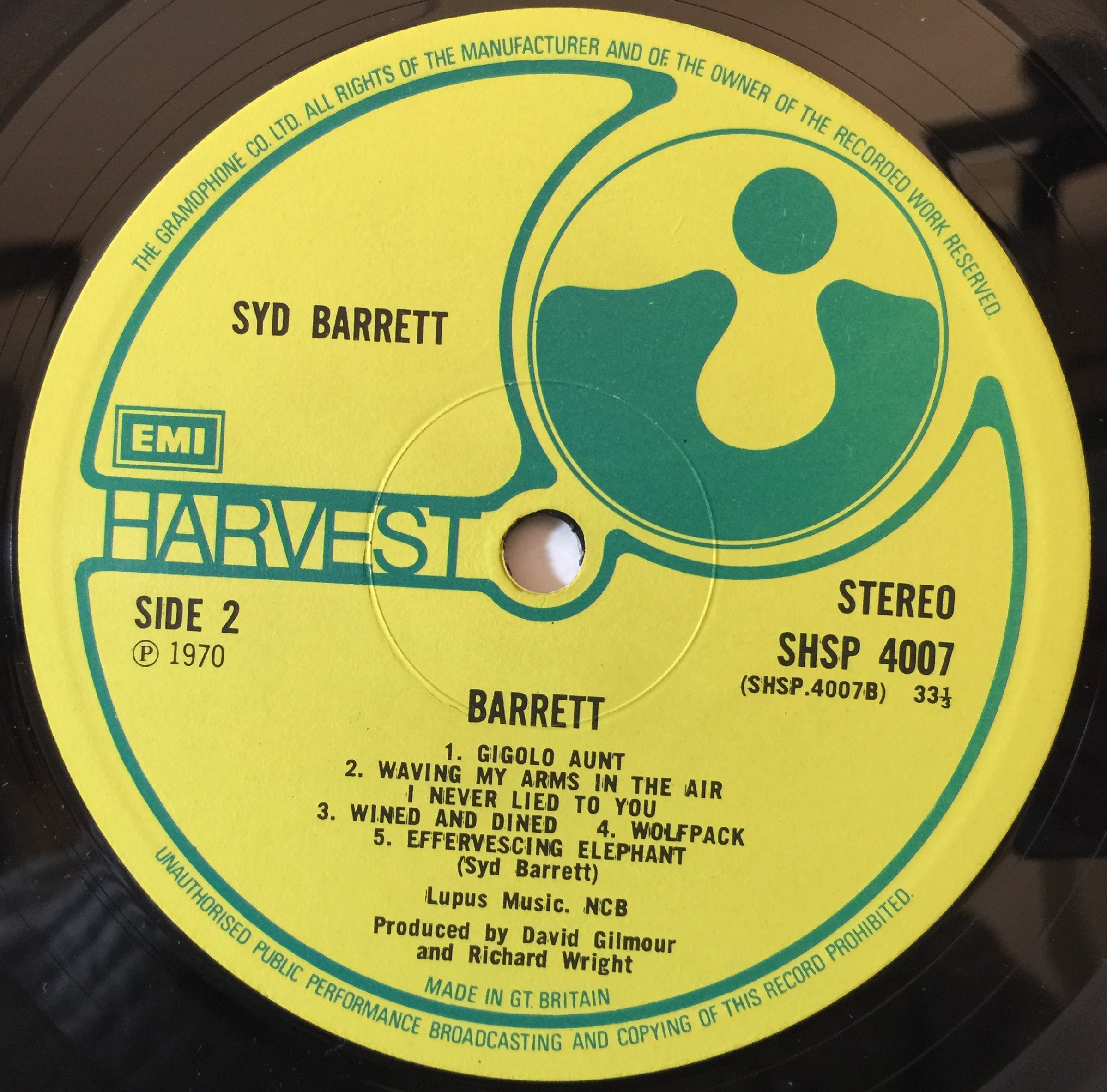 Lot 993 - SYD BARRETT - BARRETT LP (EARLY UK