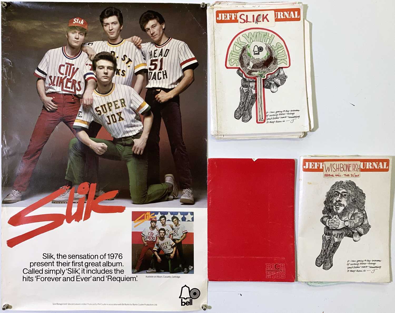 Lot 158 - RICH KIDS / SLIK - POSTER AND PROMOTIONAL