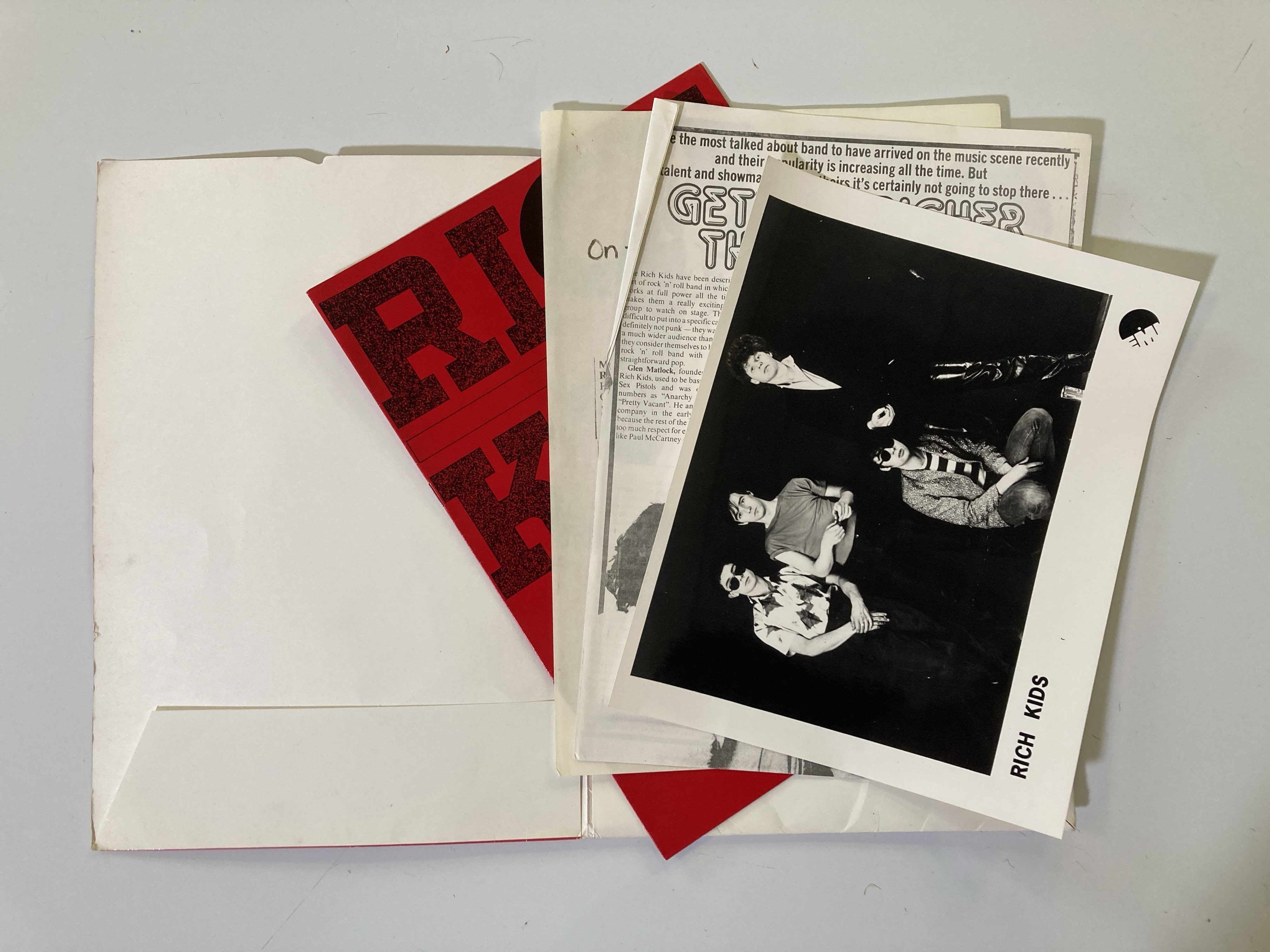Lot 158 - RICH KIDS / SLIK - POSTER AND PROMOTIONAL