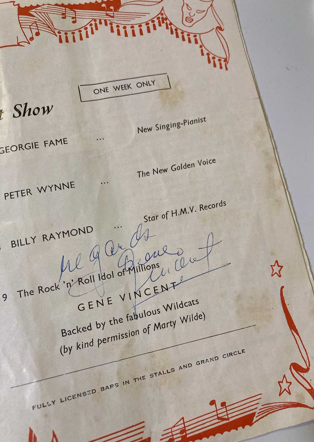 Lot 427 - EDDIE COCHRAN & GENE VINCENT SIGNED