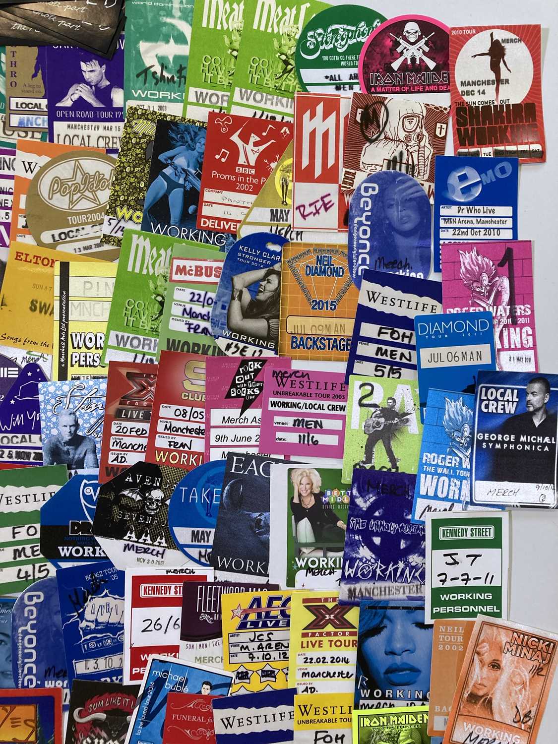 Lot 78 - BACKSTAGE/CREW PASSES.