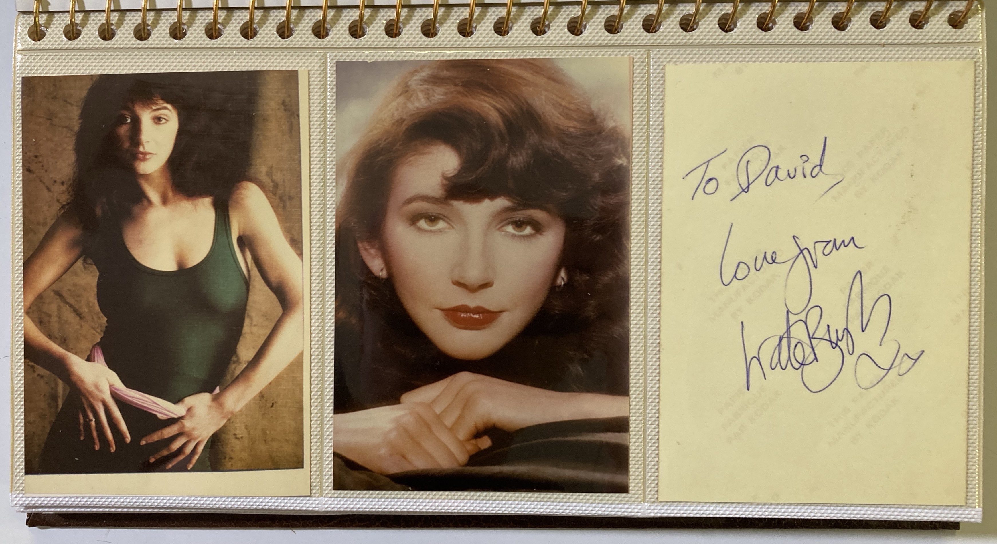 Lot 20 - KATE BUSH PHOTO COLLECTION INC ONE SIGNED.