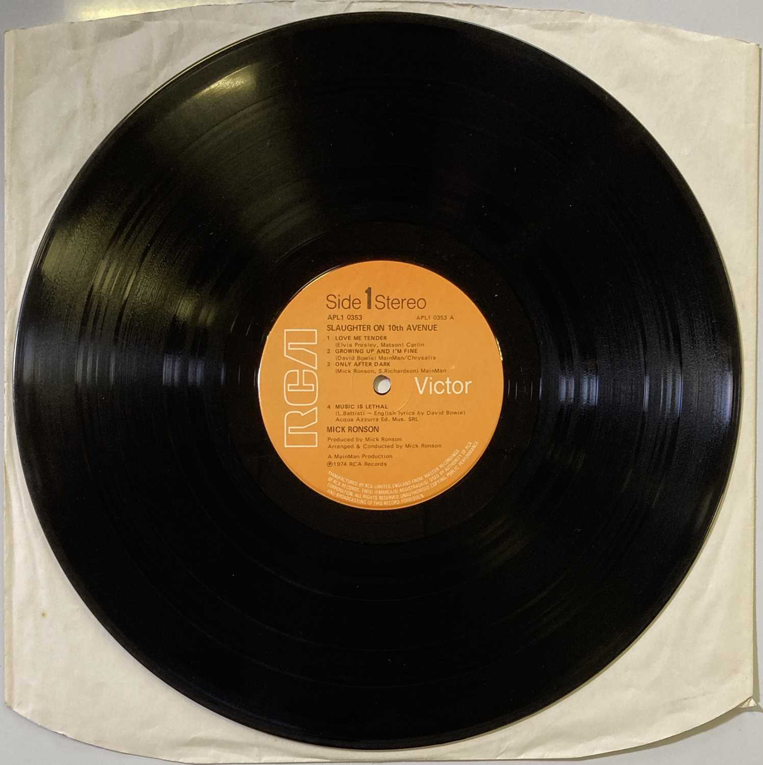 Lot 6 - MICK RONSON - A SIGNED LP.