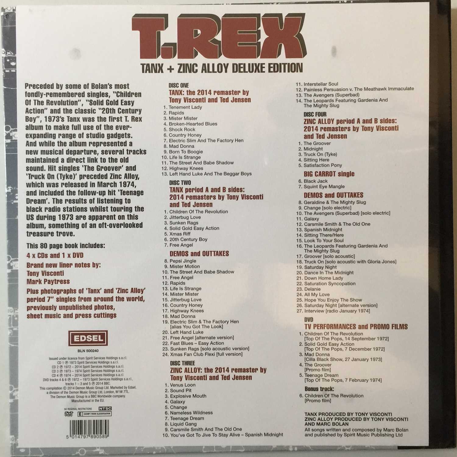 Lot 365 - T.REX - TANX + ZINC ALLOY DELUXE EDITION