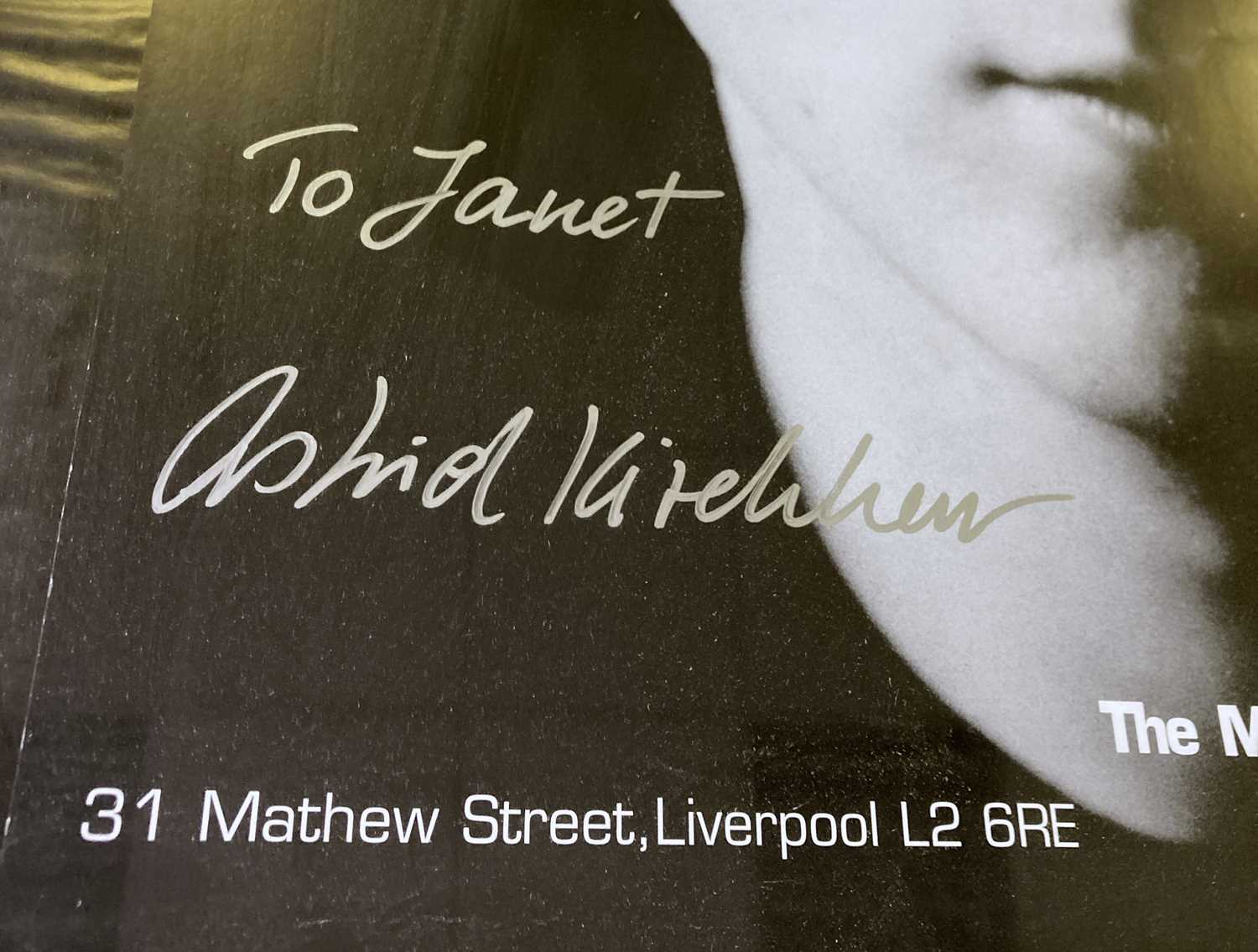 Lot 215 - ASTRID KIRCHHERR SIGNED POSTER.