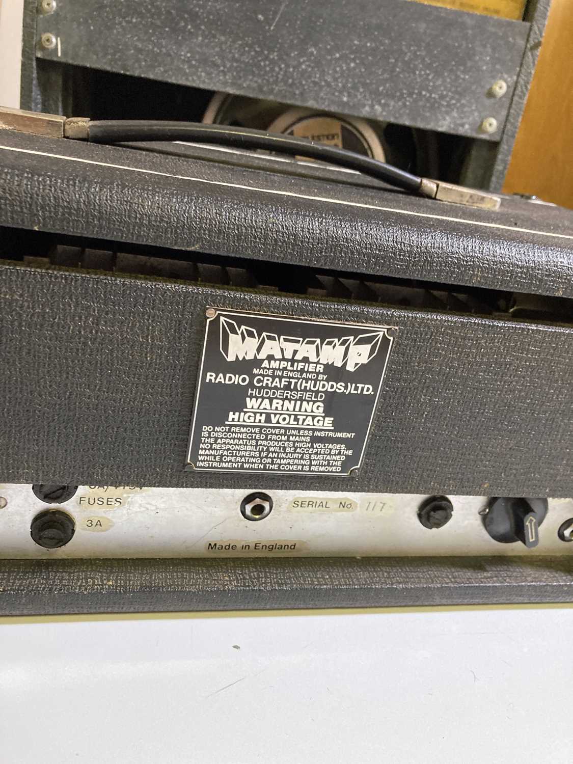 Lot 14 - MARSHALL MASTER REVERB 30 AMP & MATAMP AMP