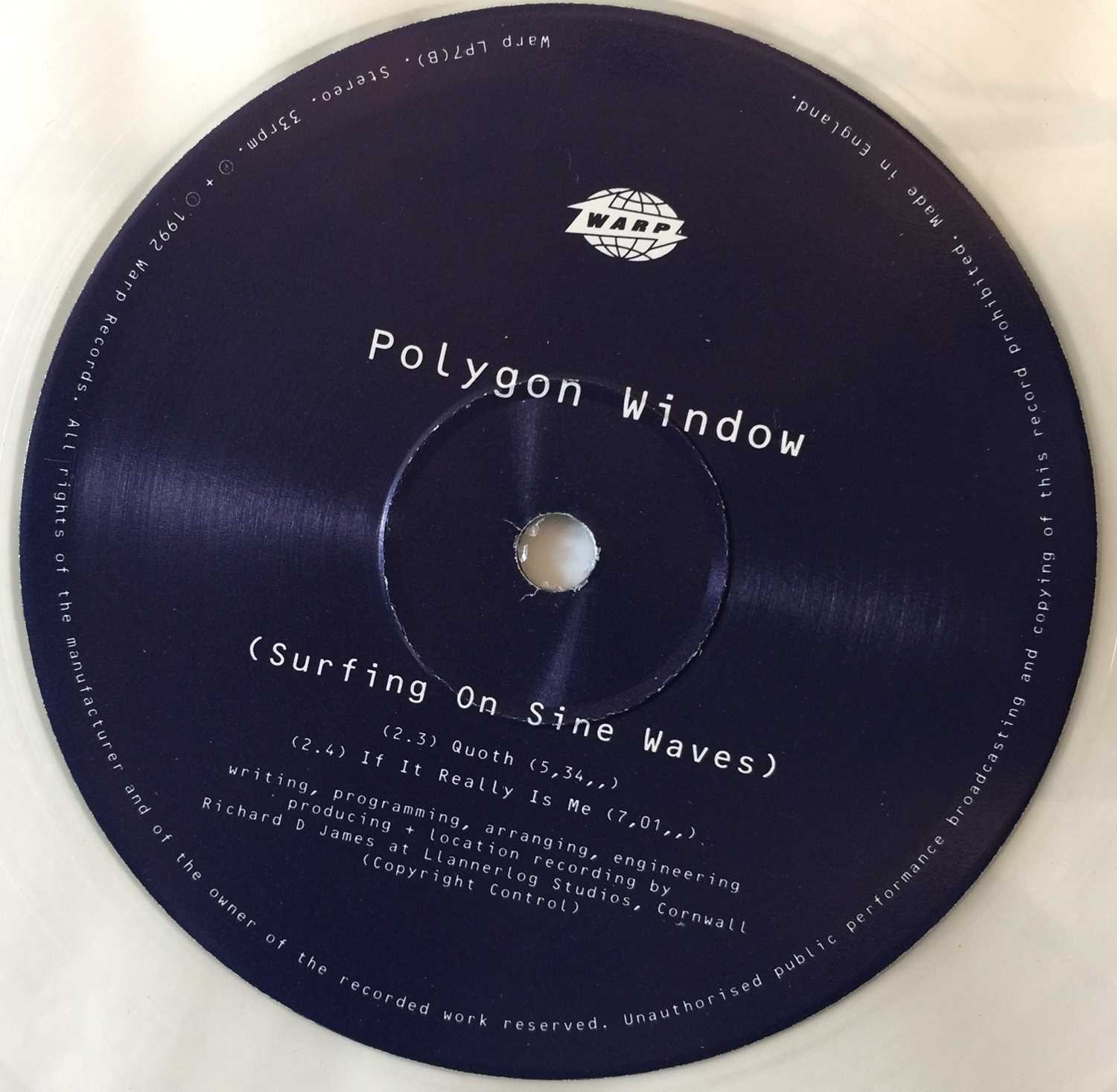 Lot 97 - POLYGON WINDOW (APHEX TWIN) - SURFING ON SINE