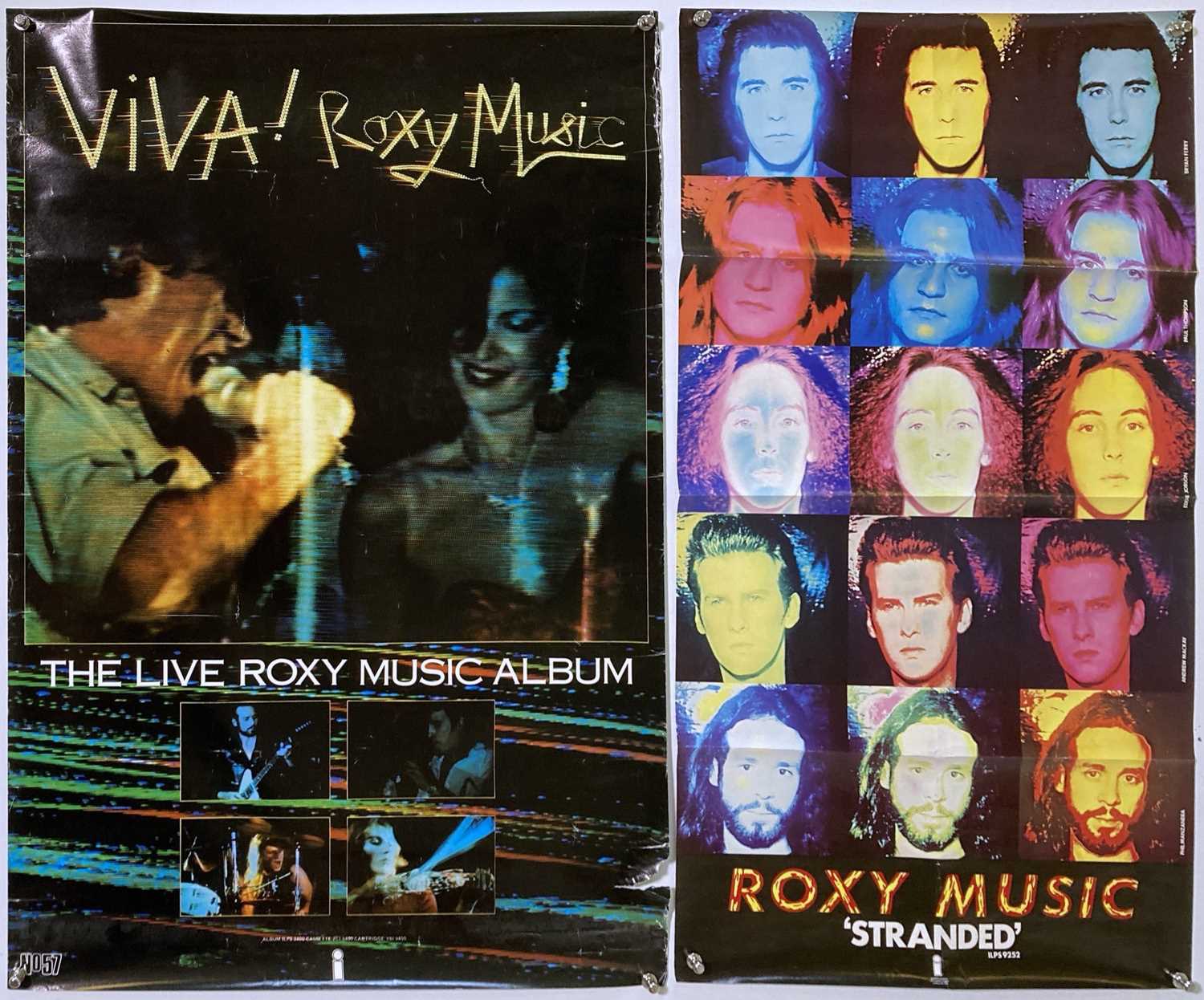 Lot 10 - GLAM ROCK POSTERS - INC ENO / ROXY MUSIC.