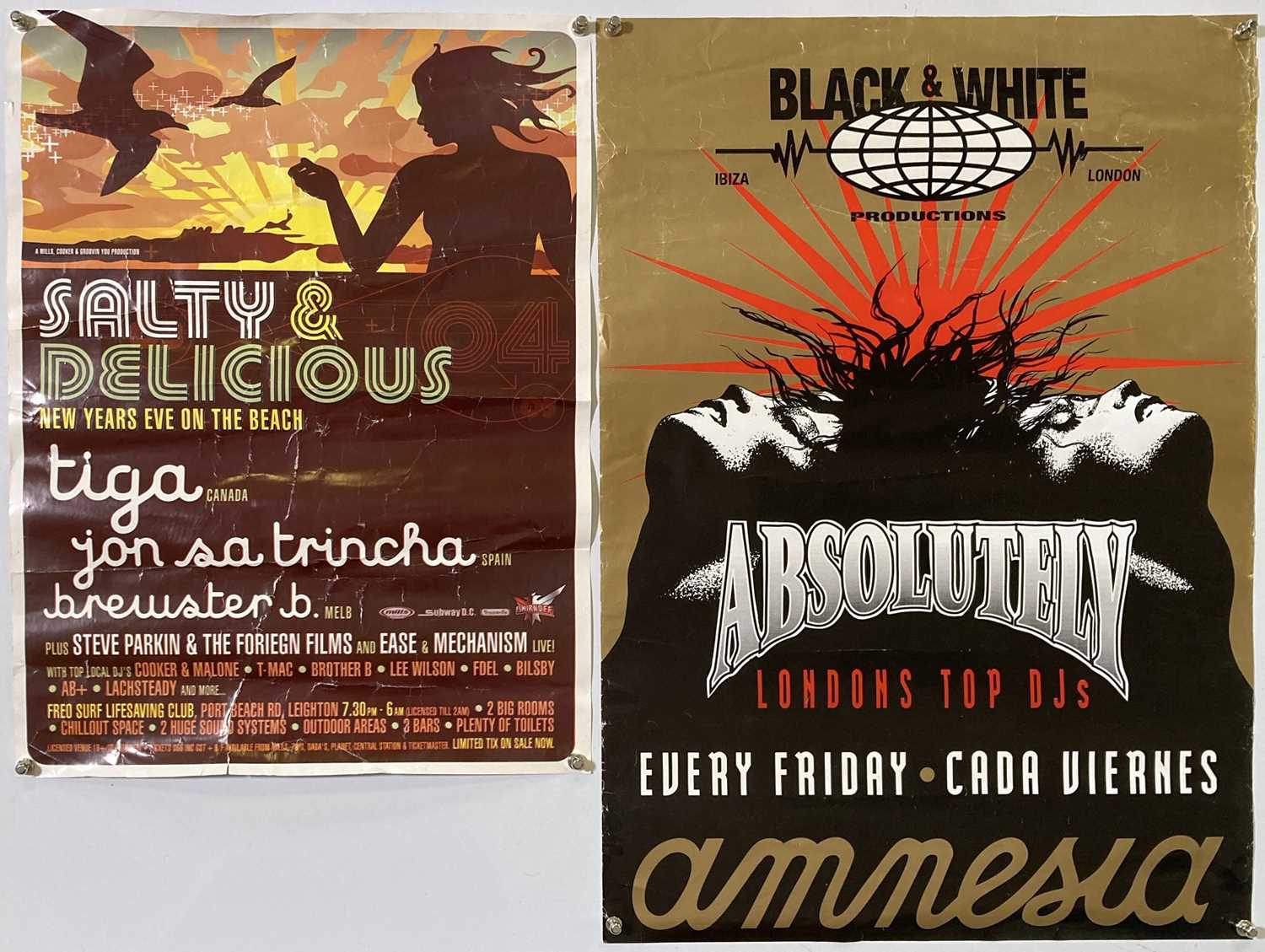 Lot 219 - IBIZA POSTERS INC PACHA / AMNESIA.