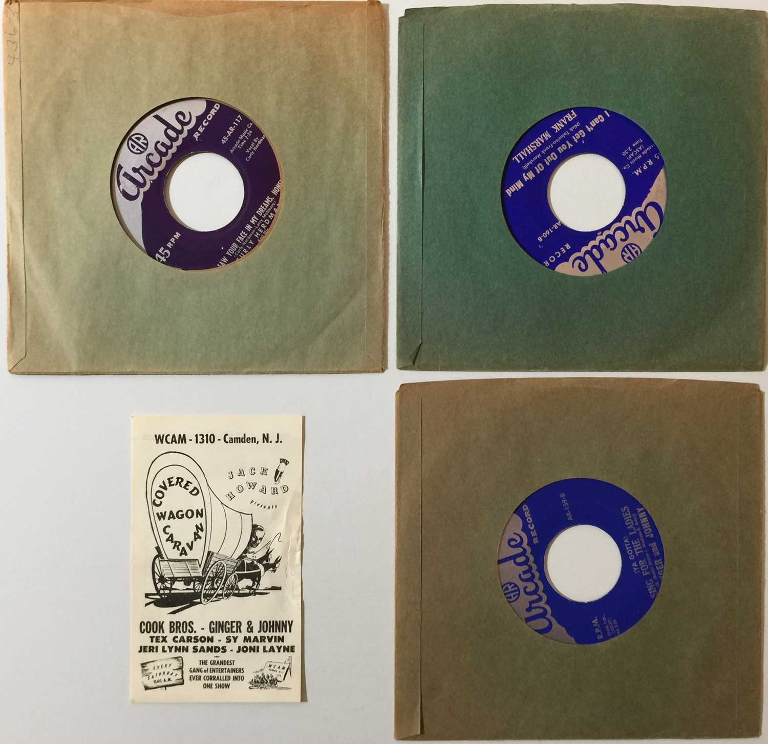 Lot 1 - ARCADE RECORDS - ROCKABILLY 7" RARITIES