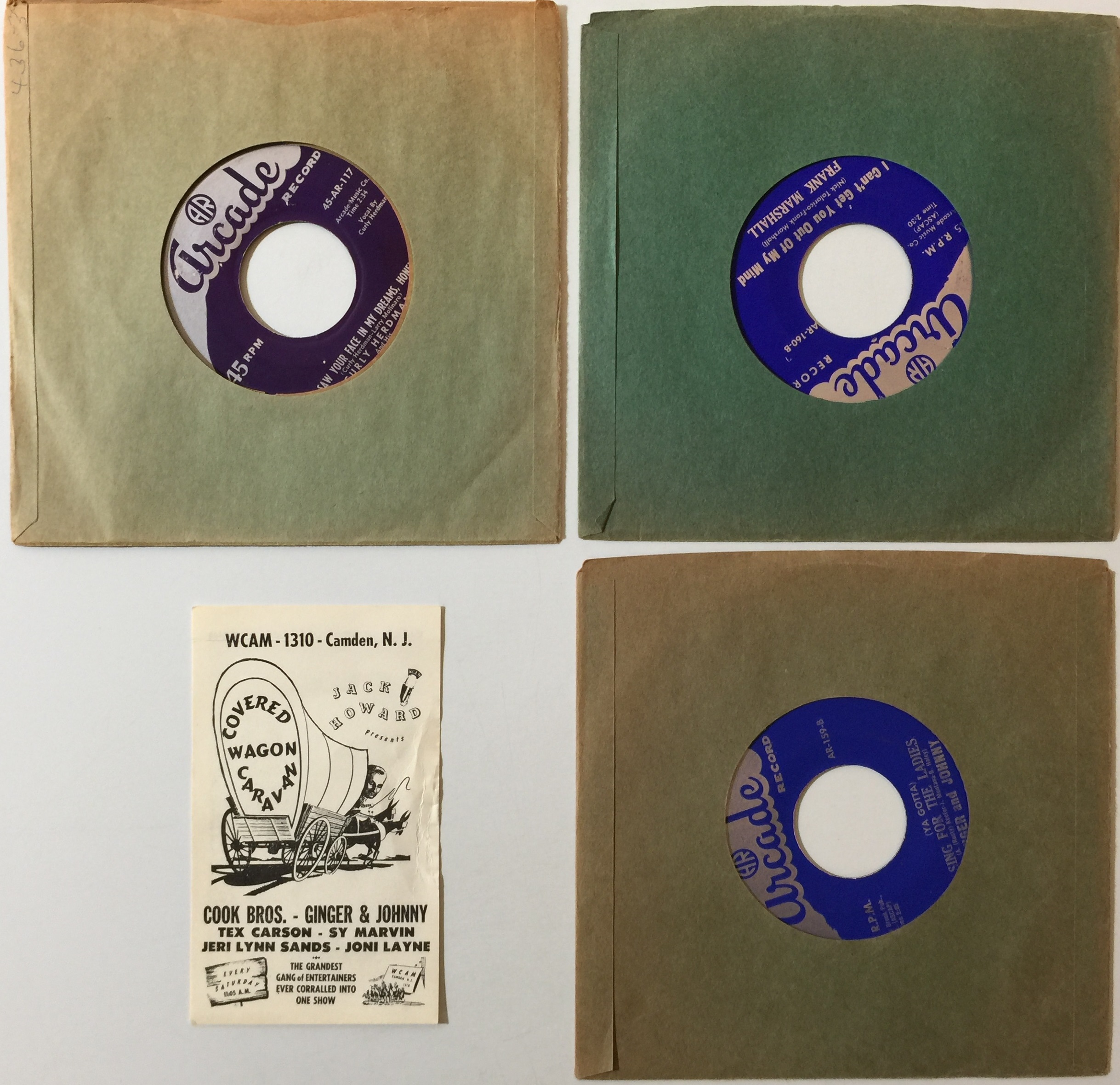 Lot 1 - ARCADE RECORDS - ROCKABILLY 7" RARITIES