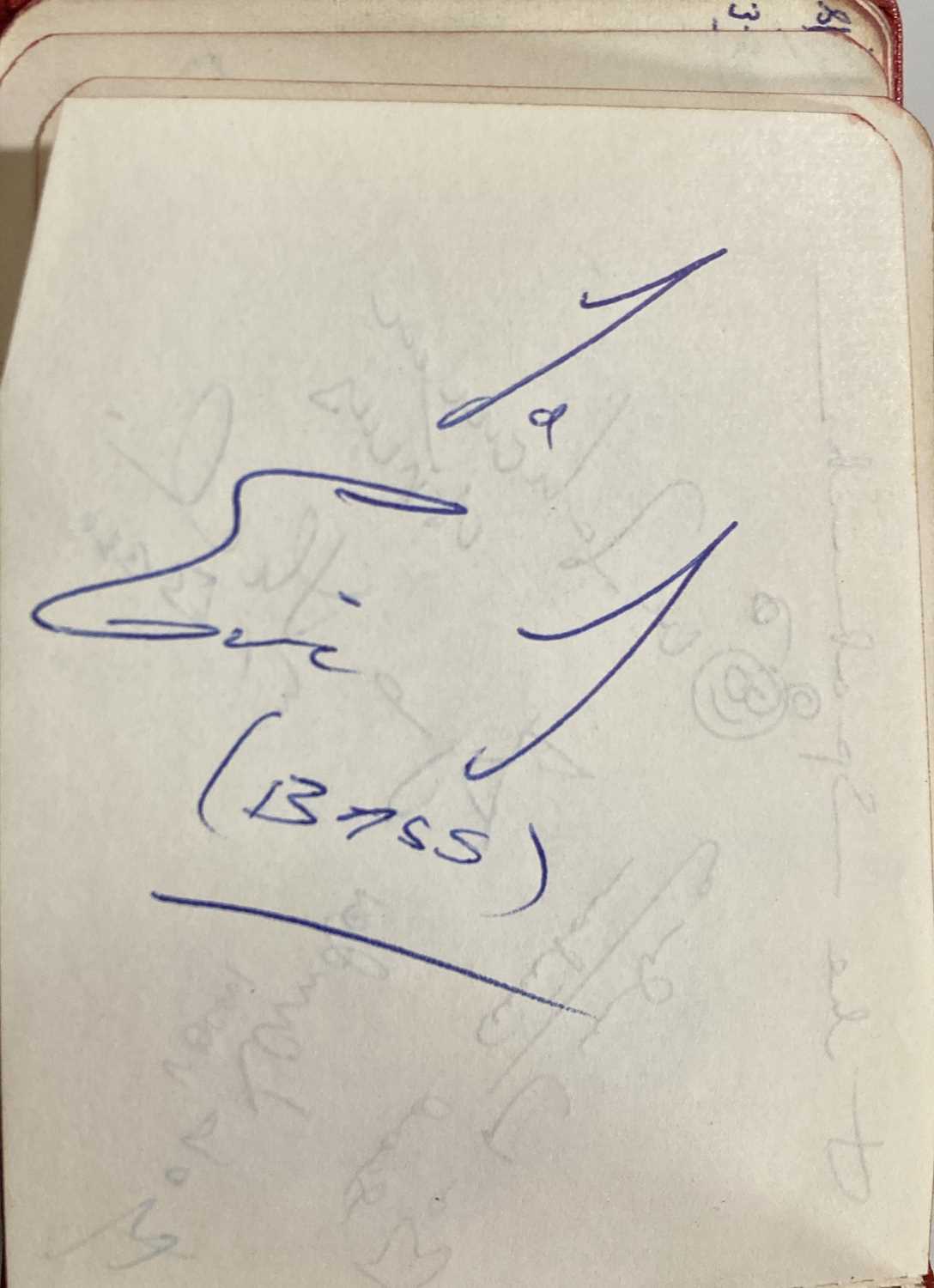 Lot 229 - FULL SET OF BEATLES AUTOGRAPHS,