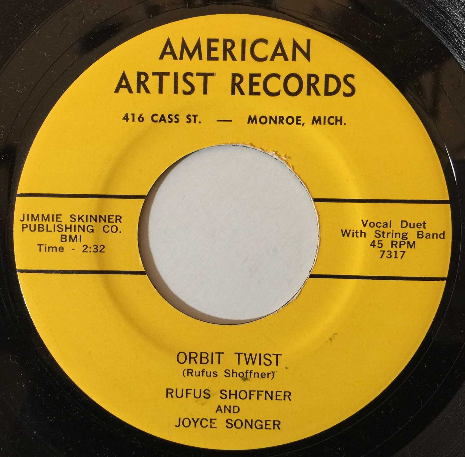 Lot 3 - RUFUS SHOFFNER AND JOYCE SONGER - ORBIT TWIST