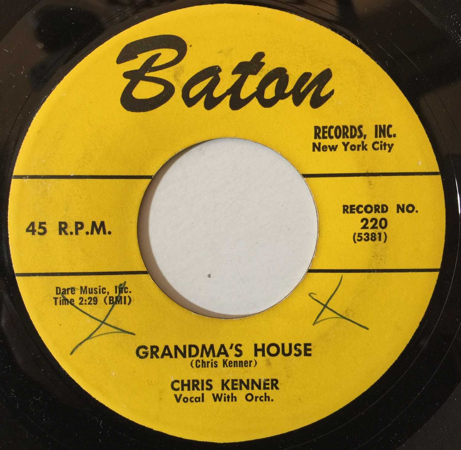 Lot 40 - CHRIS KENNER - GRANDMA'S HOUSE/ DON'T LET HER