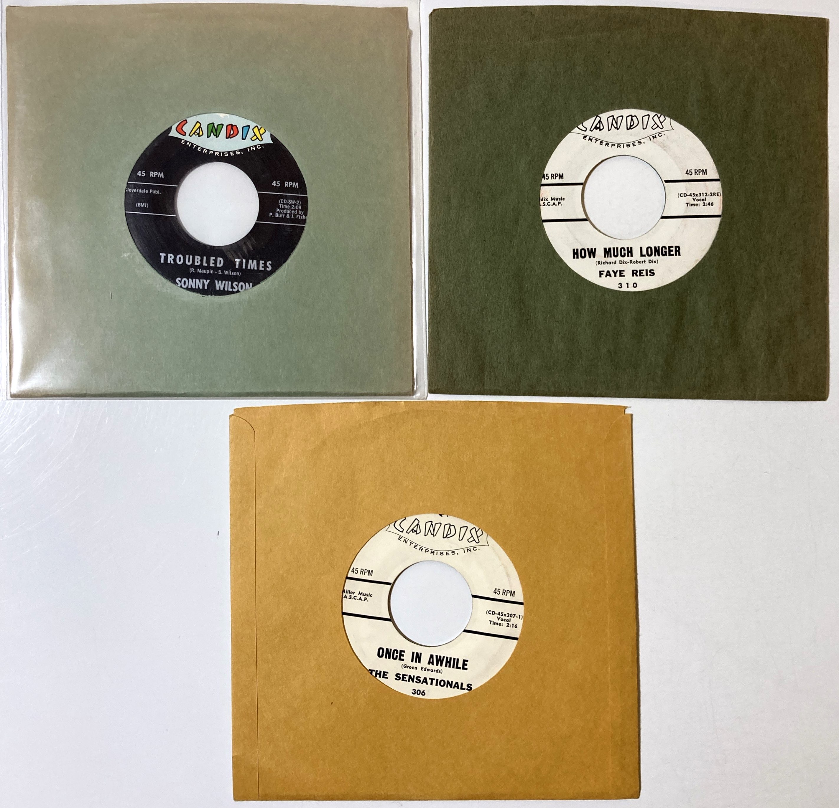 Lot 61 - CANDIX RECORDS - ORIGINAL US 7" RELEASES