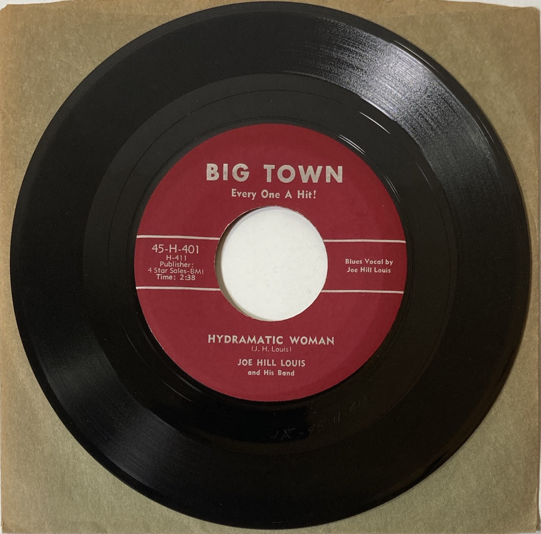 Lot 49 - JOE HILL LOUIS - BAD WOMAN BLUES C/W