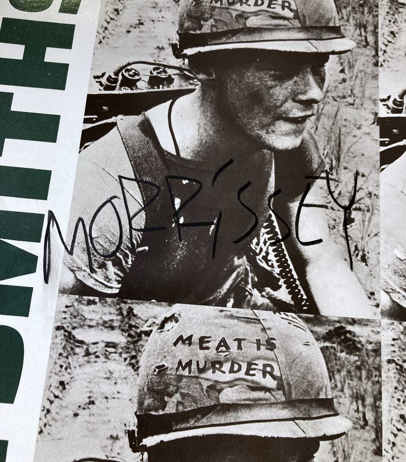 Lot 304 - THE SMITHS - FULLY SIGNED MEAT IS MURDER.
