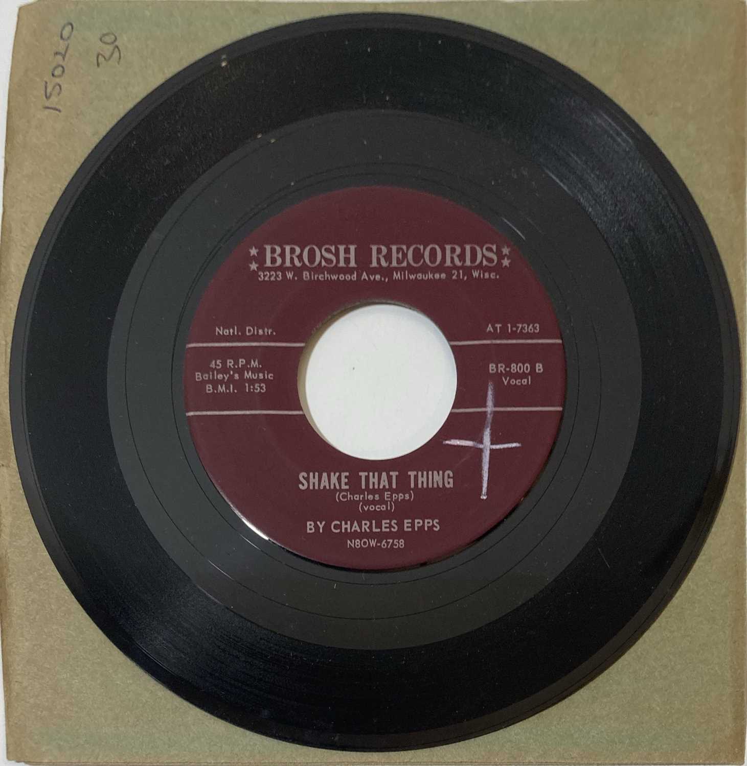 Lot 62 - CHARLES EPPS - ROCK WITH THE BOOGIE (TWIST) 7"