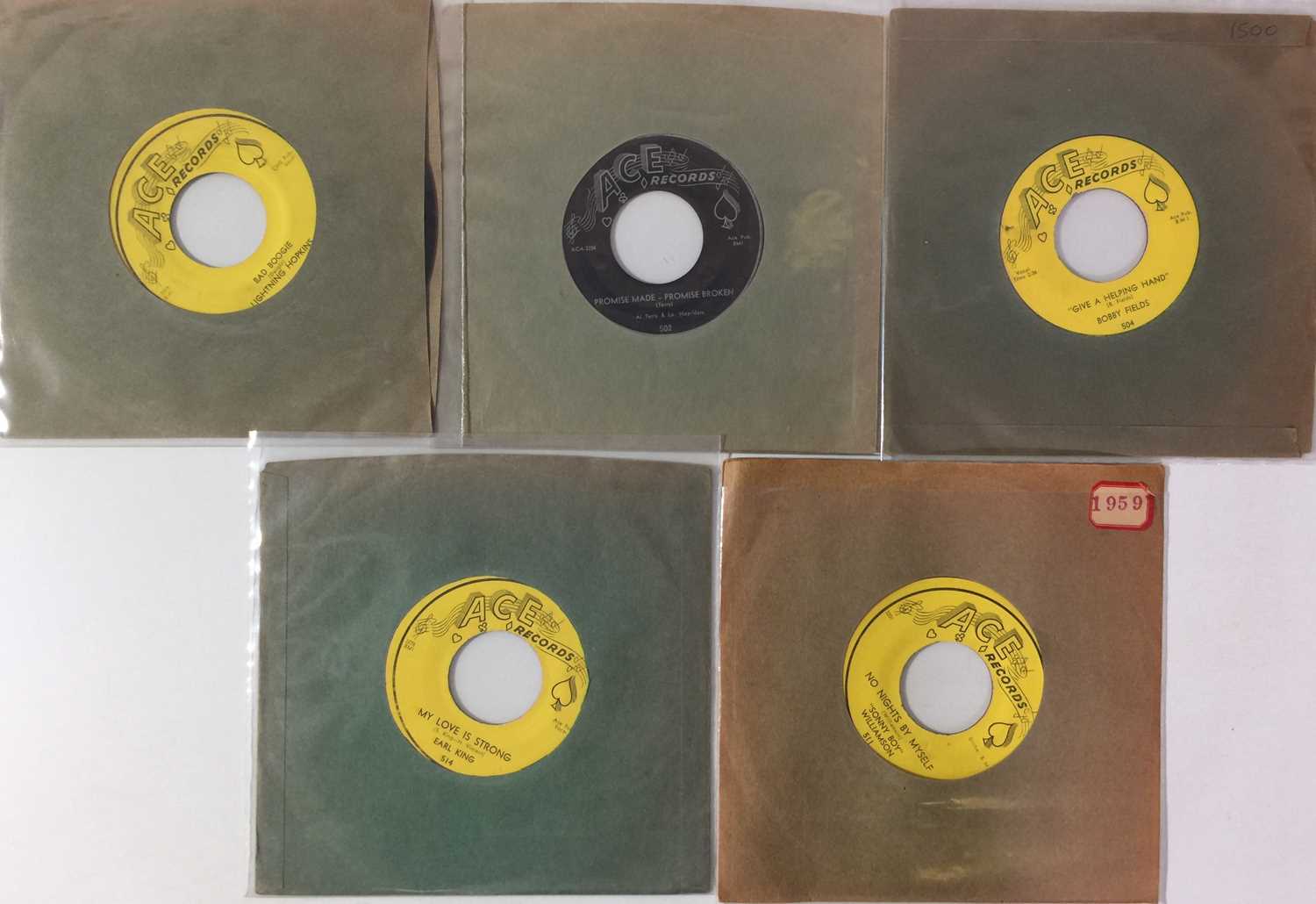 Lot 75 - ACE RECORDS - ORIGINAL US 7" BLUES RARITIES
