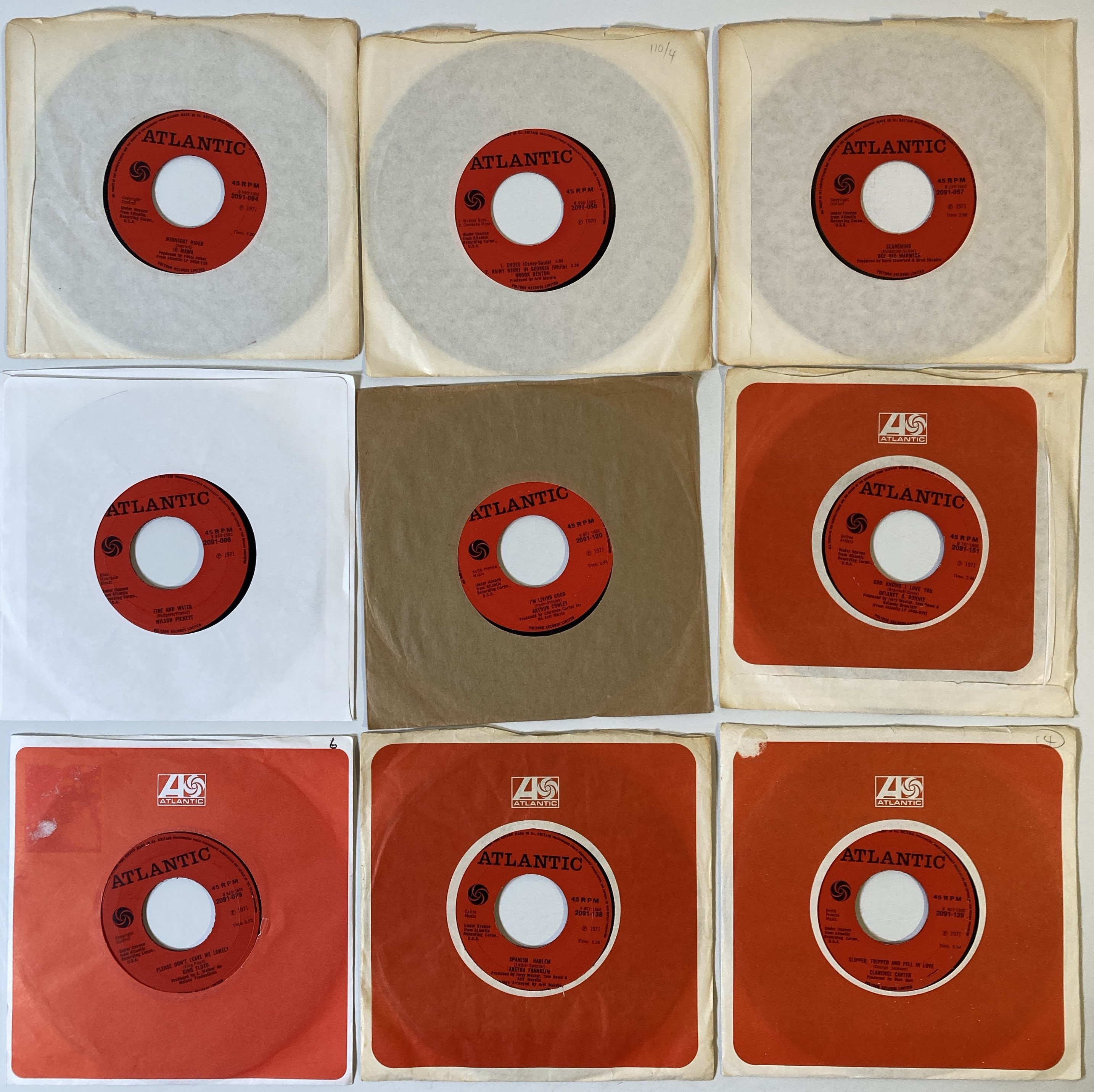 Lot 87 - UK ATLANTIC 7"