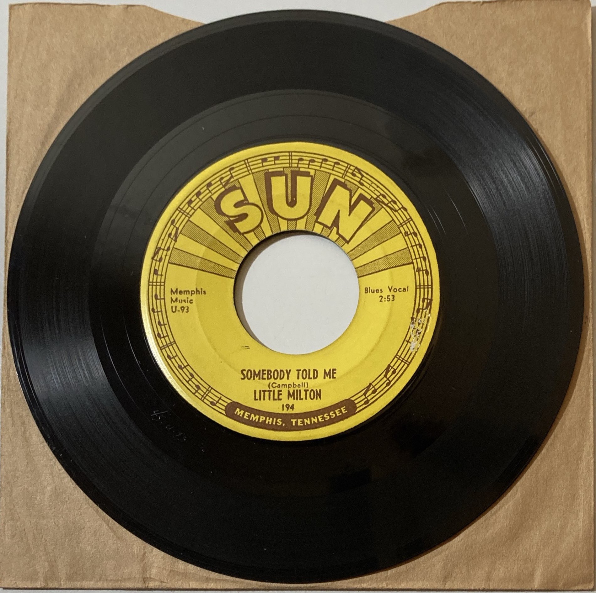 Lot 206 - SUN RECORDS COLLECTION - LITTLE MILTON