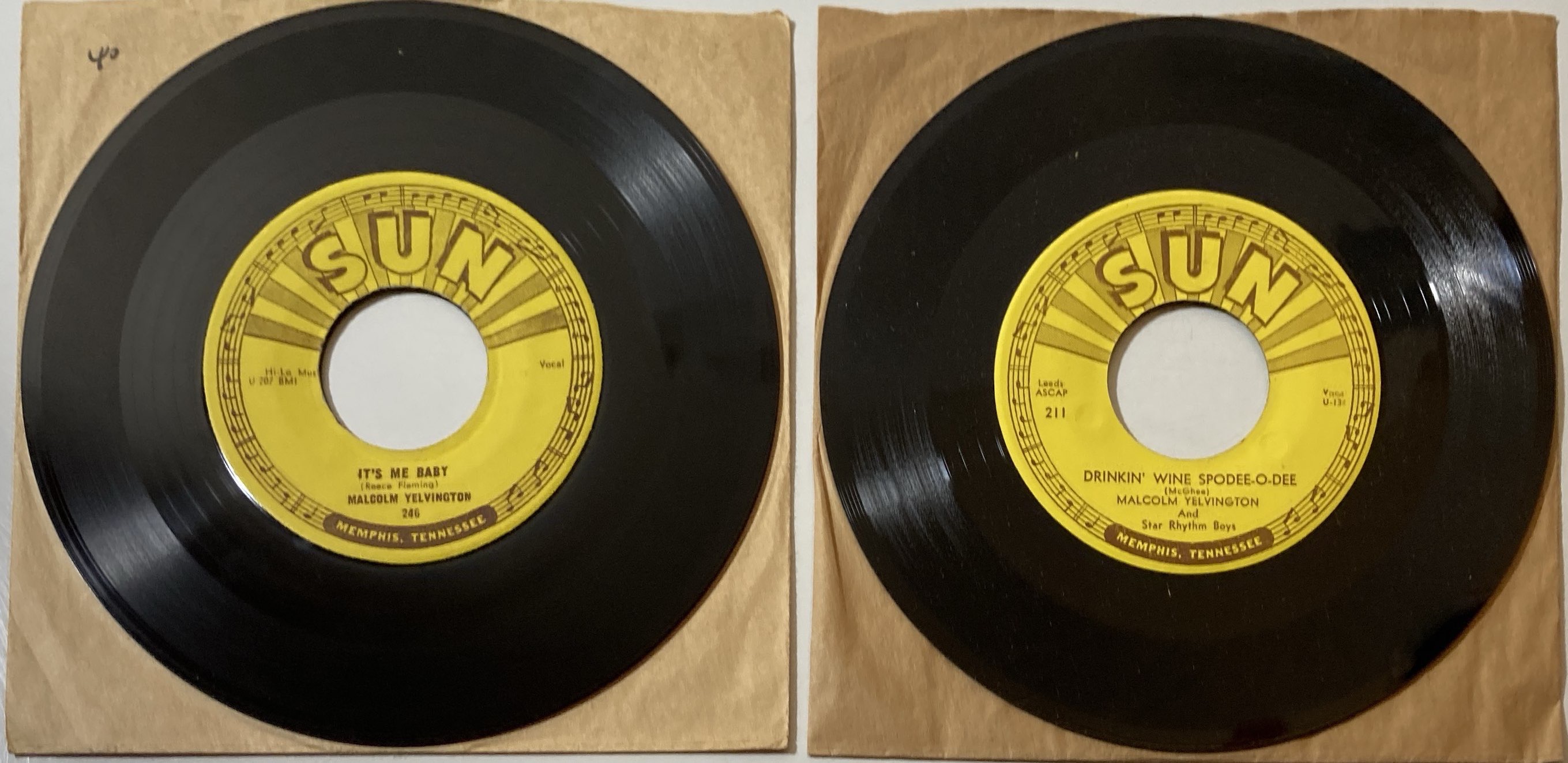 Lot 211 - SUN RECORDS COLLECTION - MALCOLM YELVINGTON