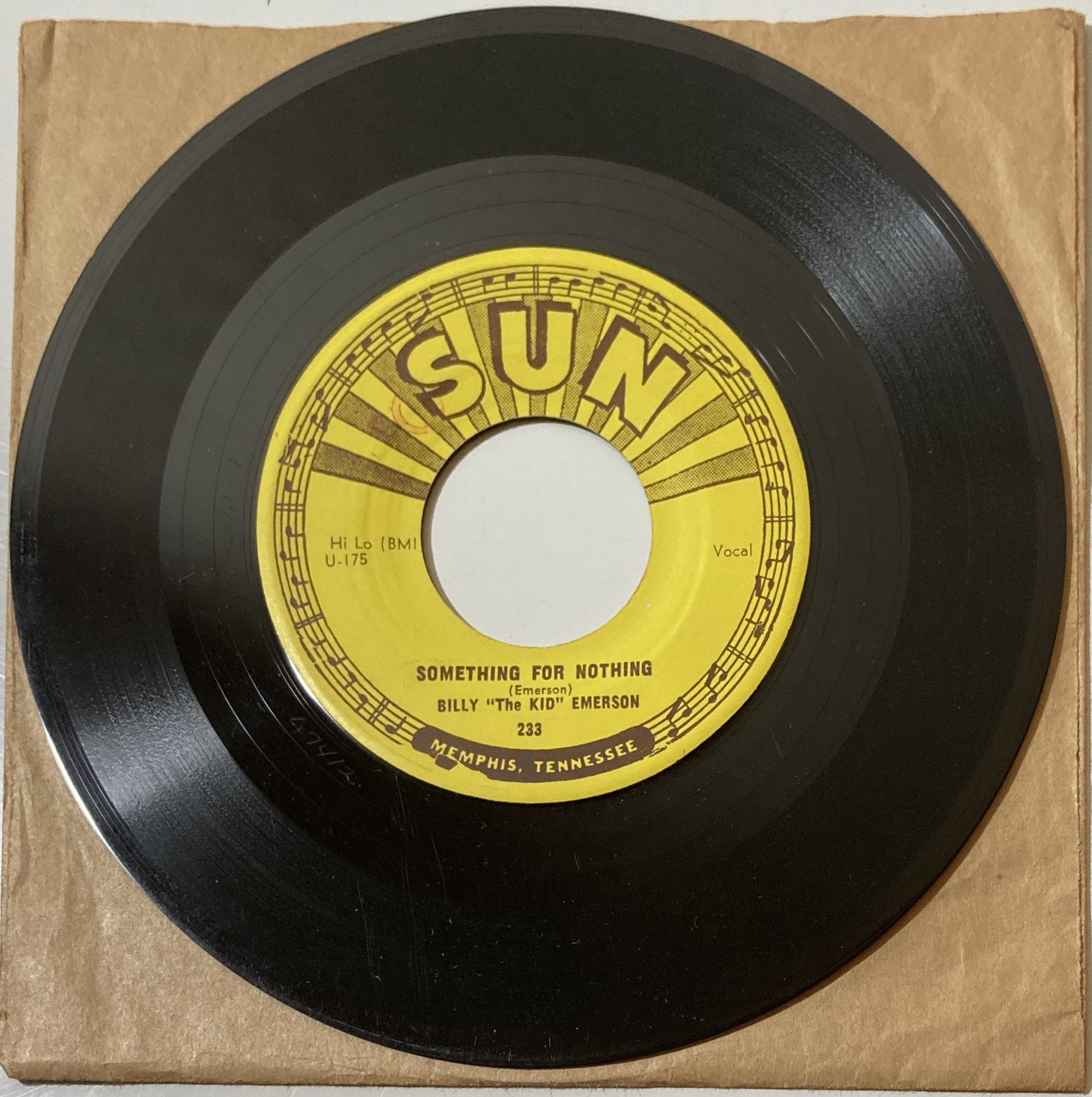 Lot 212 - SUN RECORDS COLLECTION - BILLY THE KID