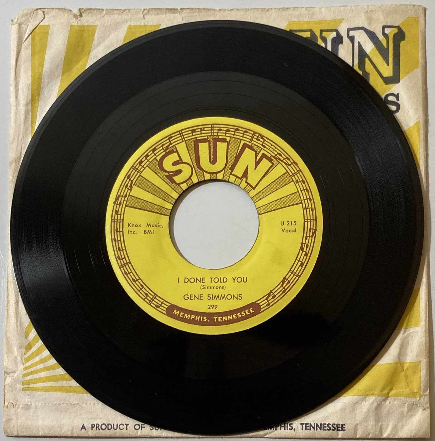 Lot 223 - SUN RECORDS COLLECTION - GENE SIMMONS
