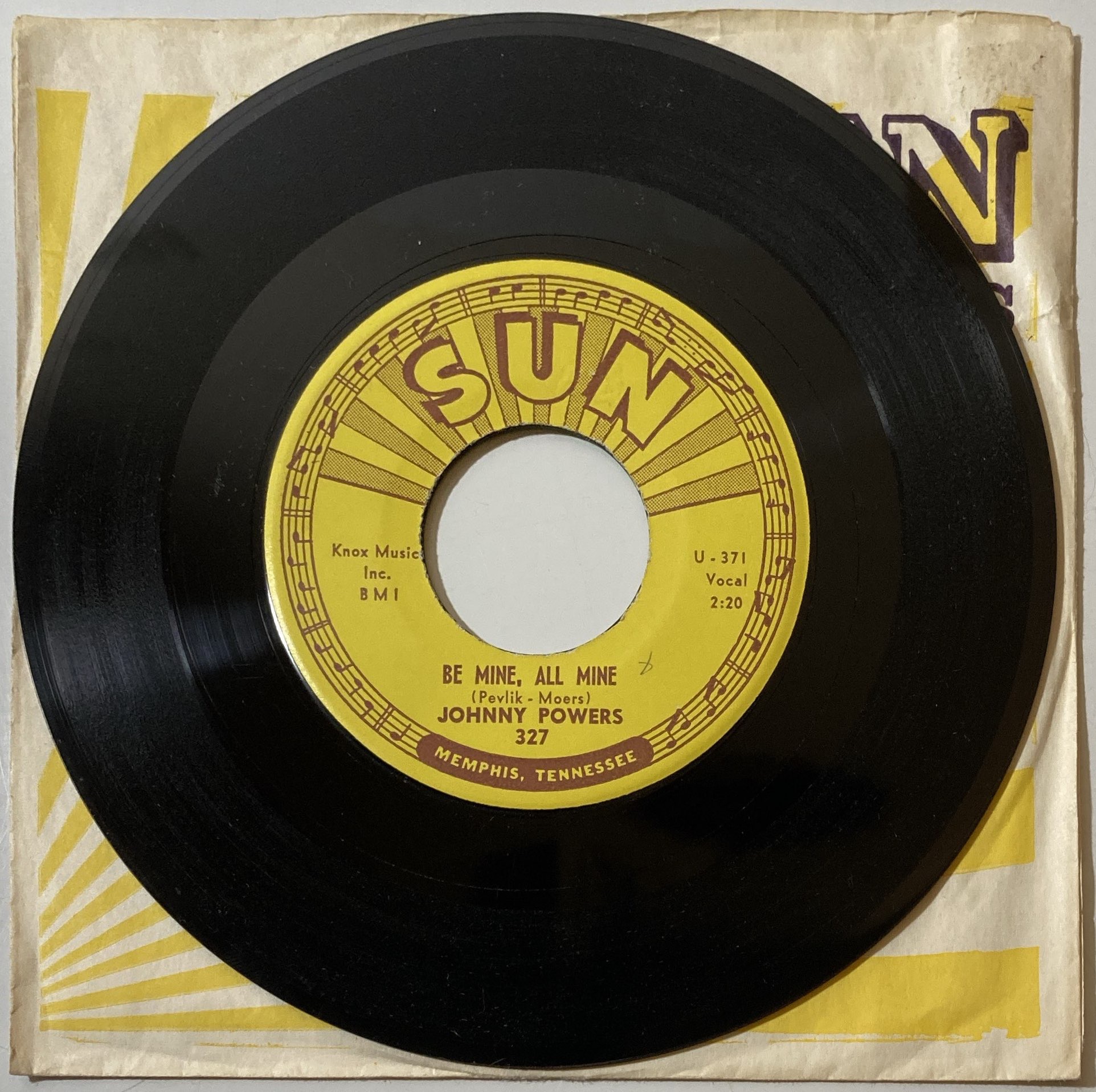 Lot 226 - SUN RECORDS COLLECTION - JOHNNY POWERS