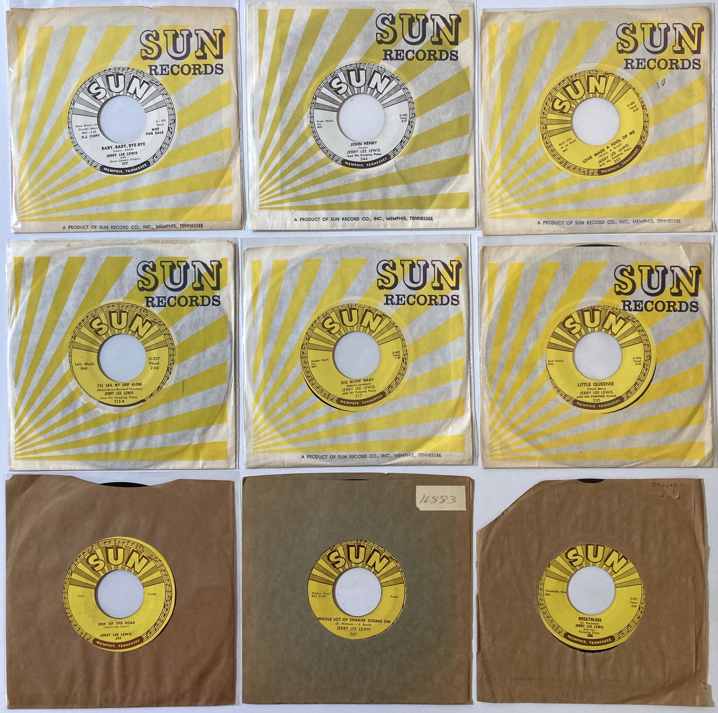 Lot 234 - SUN RECORDS COLLECTION - JERRY LEE LEWIS x