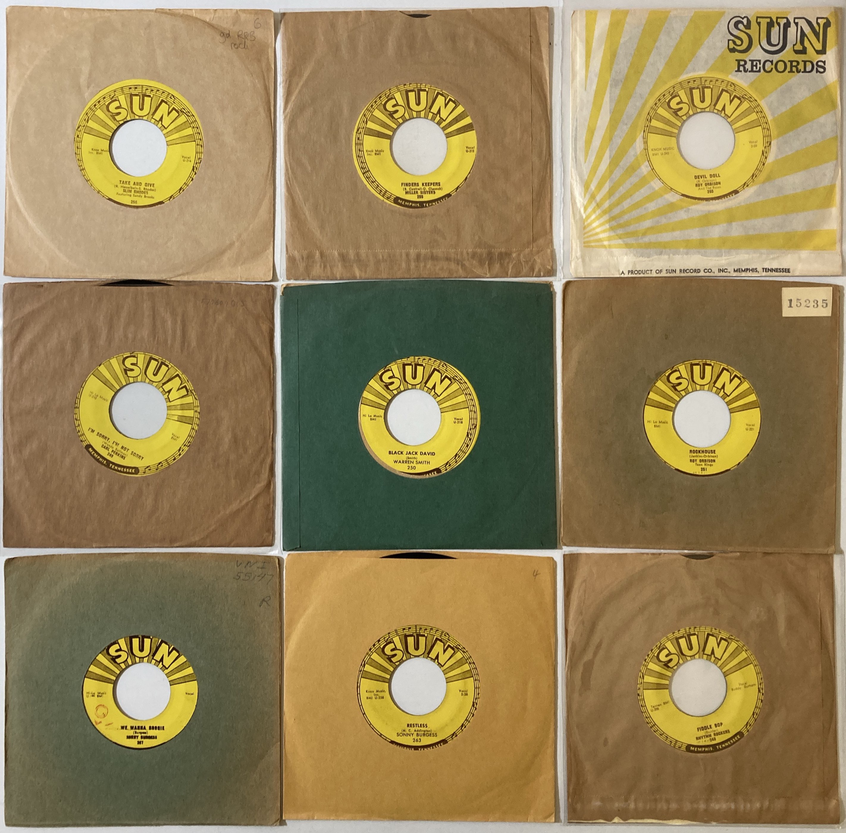 Lot 238 - SUN RECORDS COLLECTION - PACK OF EARLY