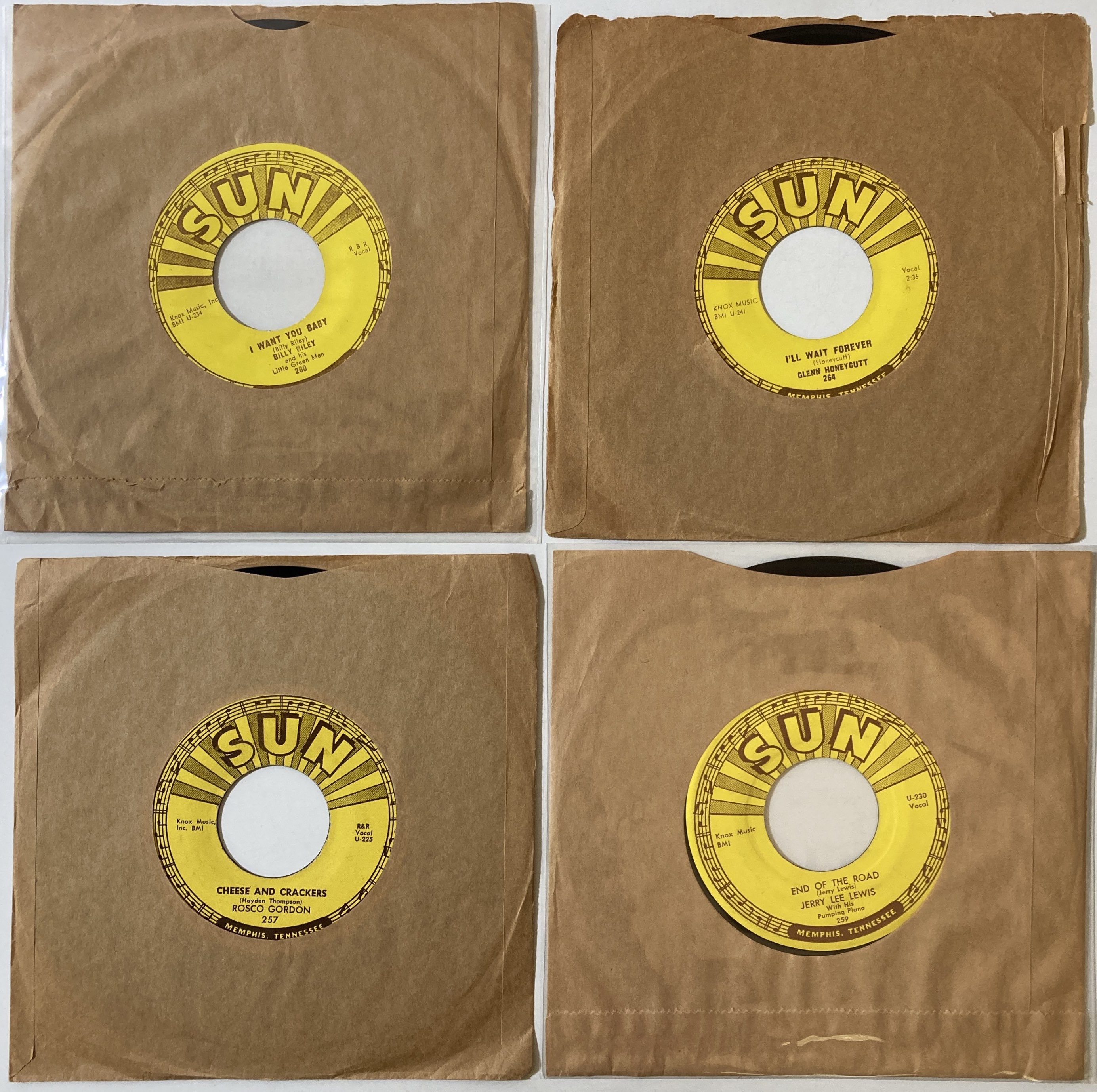 Lot 238 - SUN RECORDS COLLECTION - PACK OF EARLY
