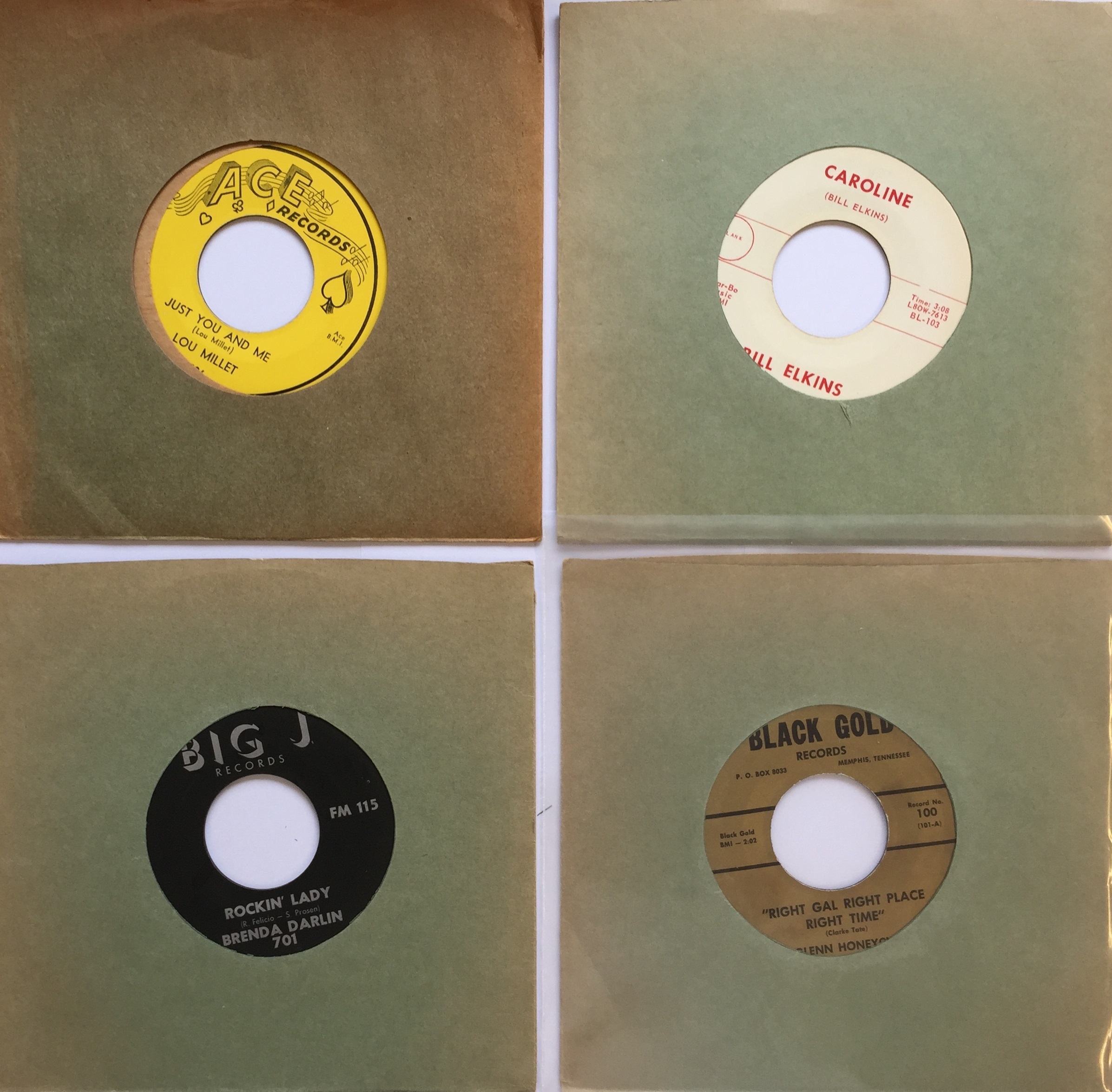 Lot 114 - ROCKABILLY - ORIGINAL US 7" RARITIES