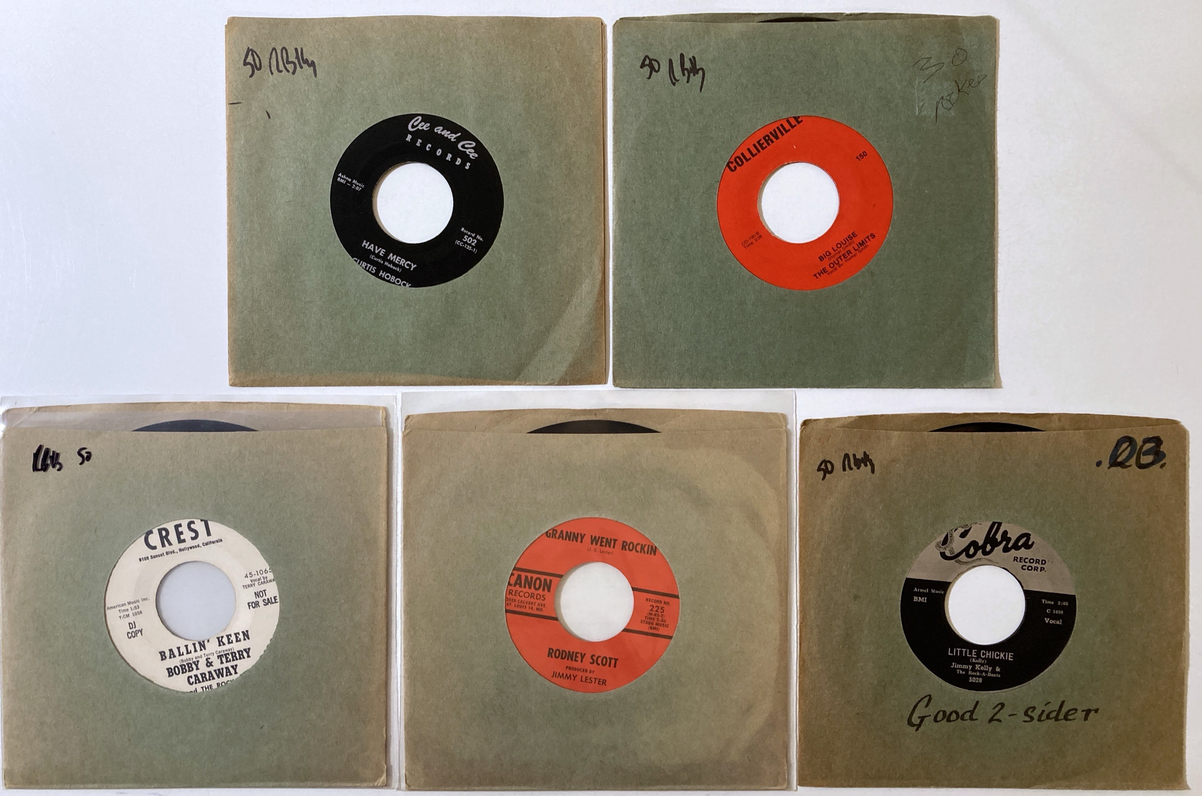 Lot 119 - ROCKABILLY - ORIGINAL US 7" RARITIES ('C'