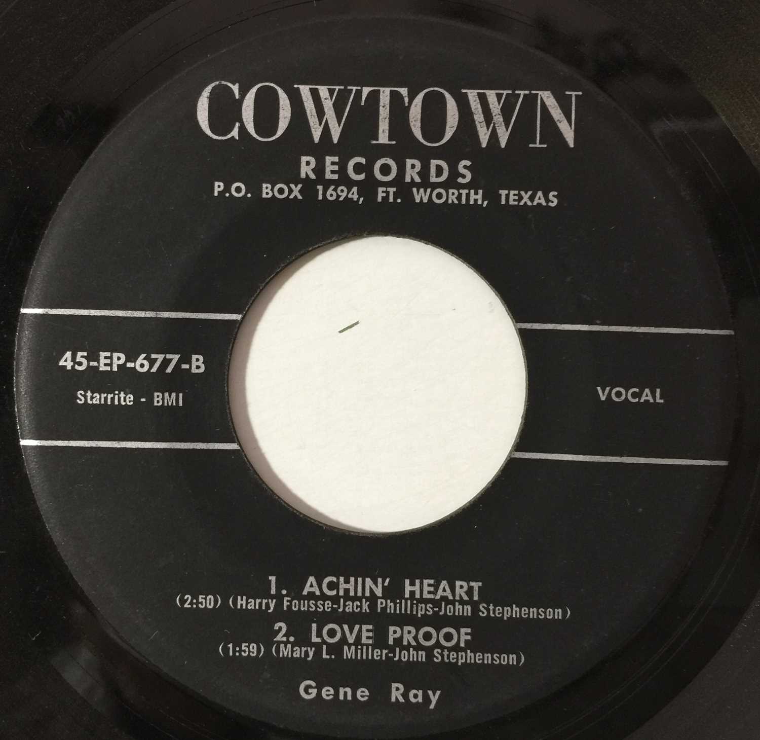 Lot 140 - GENE RAY - ROCK & ROLL FEVER 7" EP