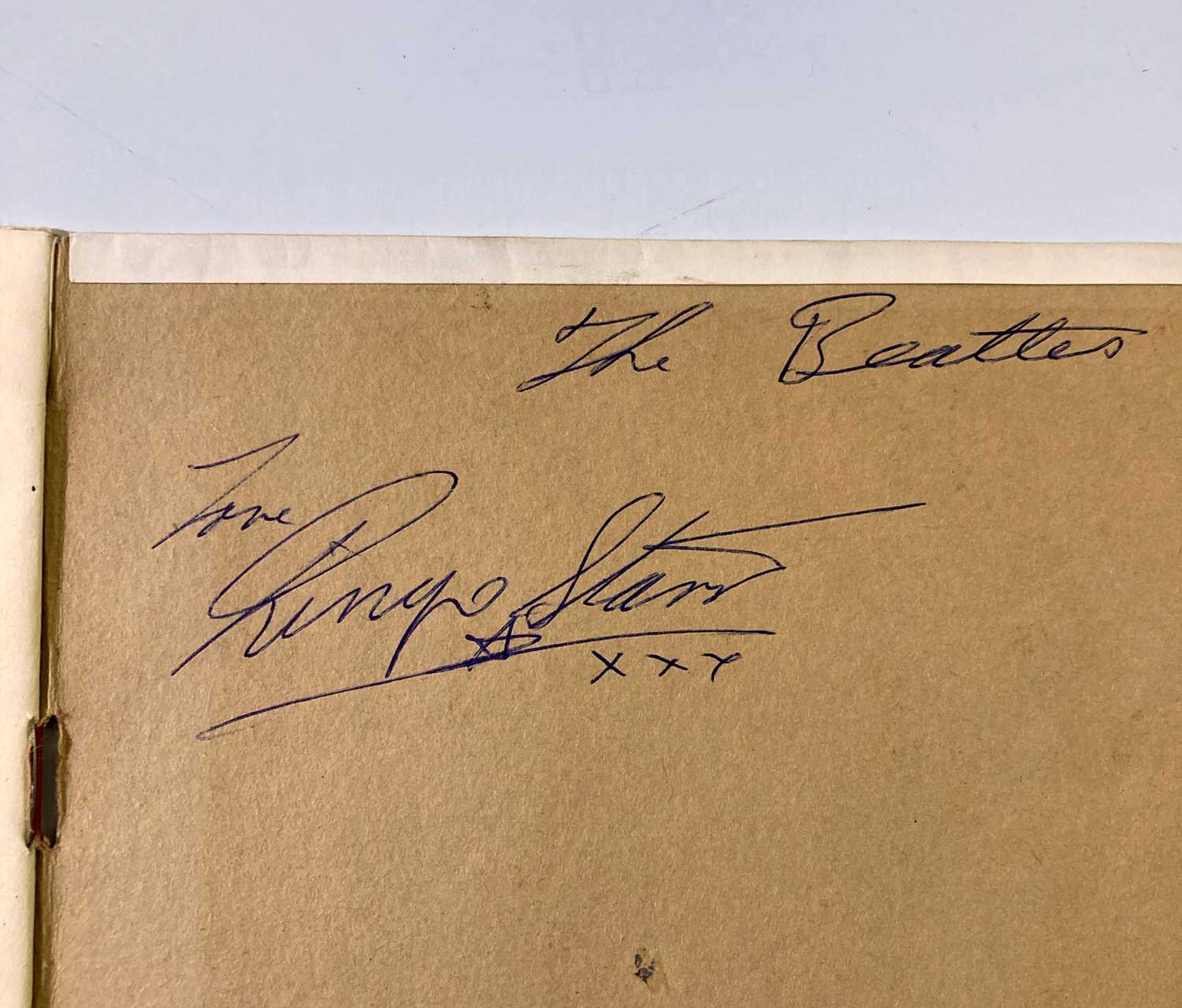 Lot 218 - BEATLES STORY SCRAPBOOK SIGNED TWICE BY