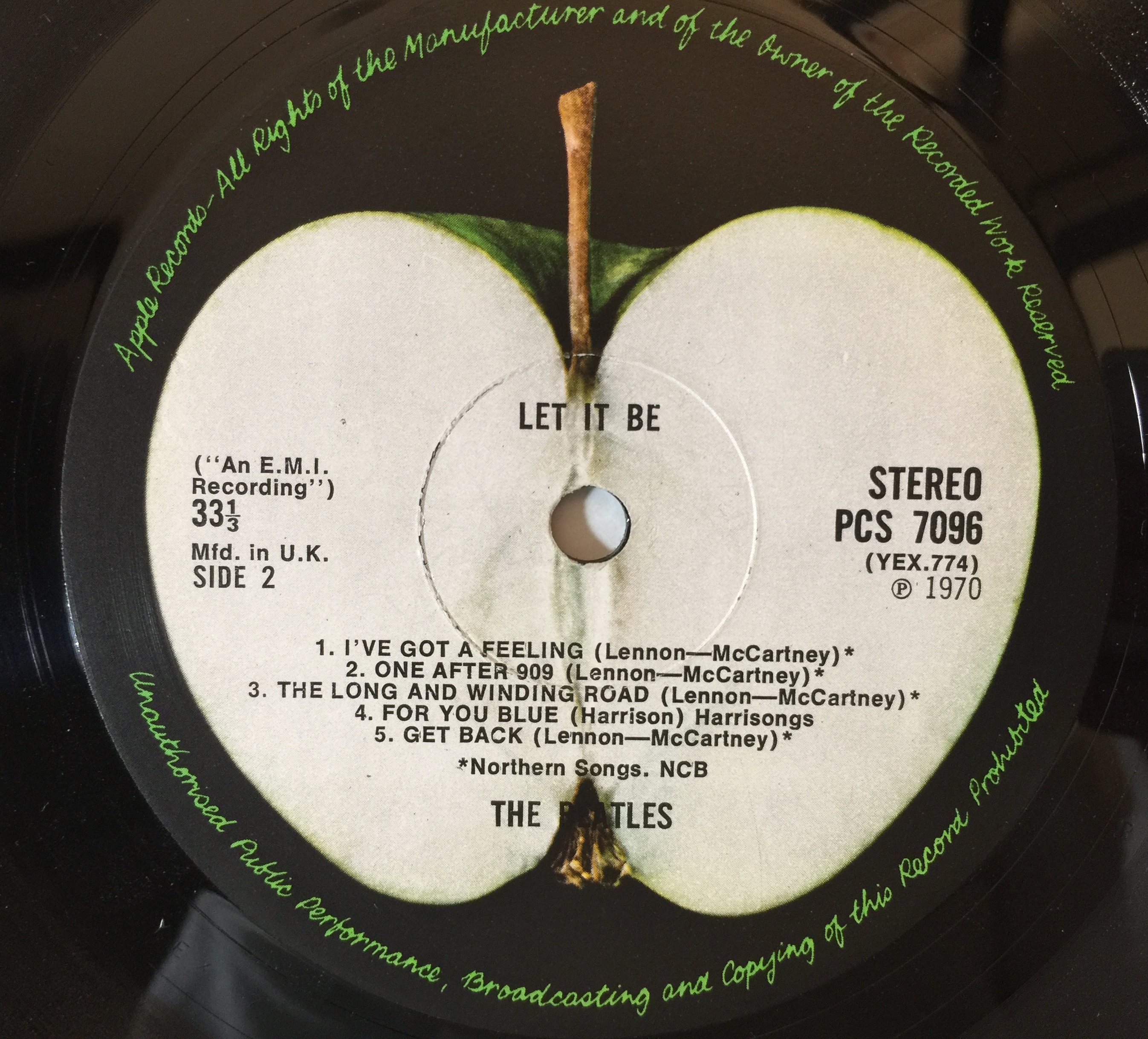 Lot 3 - THE BEATLES - LET IT BE LP (ORIGINAL UK 'PXS 1'