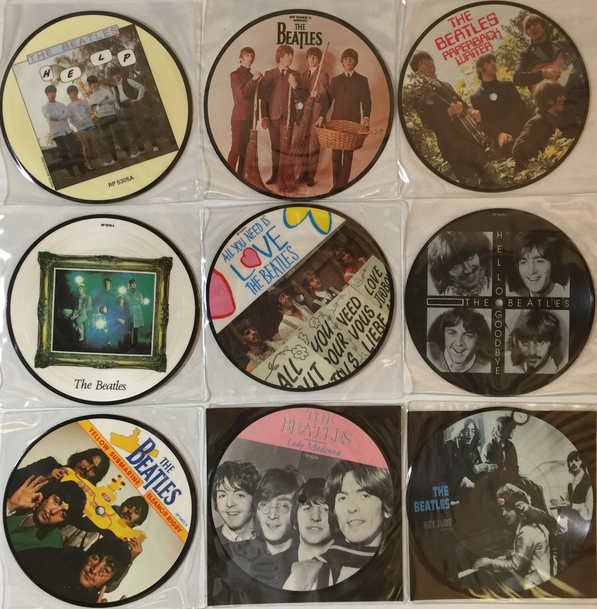 Lot 25 - THE BEATLES - COMPLETE 7" PICTURE DISC SET